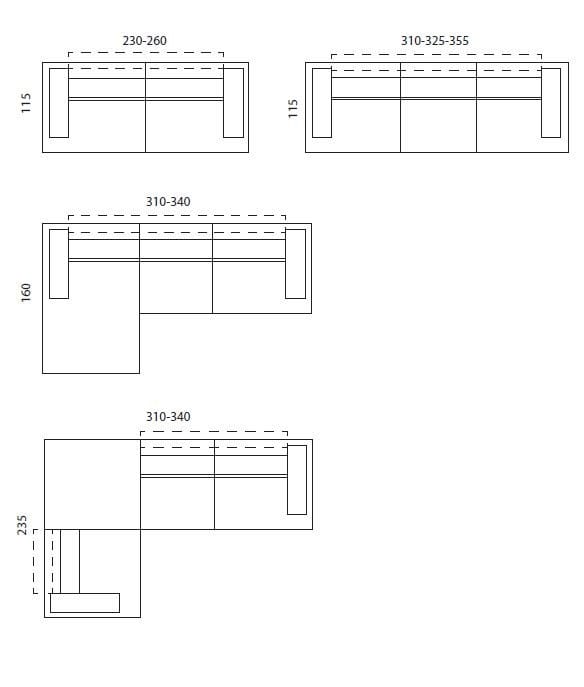 ALAN | Leather sofa By Gobbo Salotti design Itamar Harari