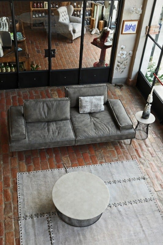 ALAN | Leather sofa By Gobbo Salotti design Itamar Harari