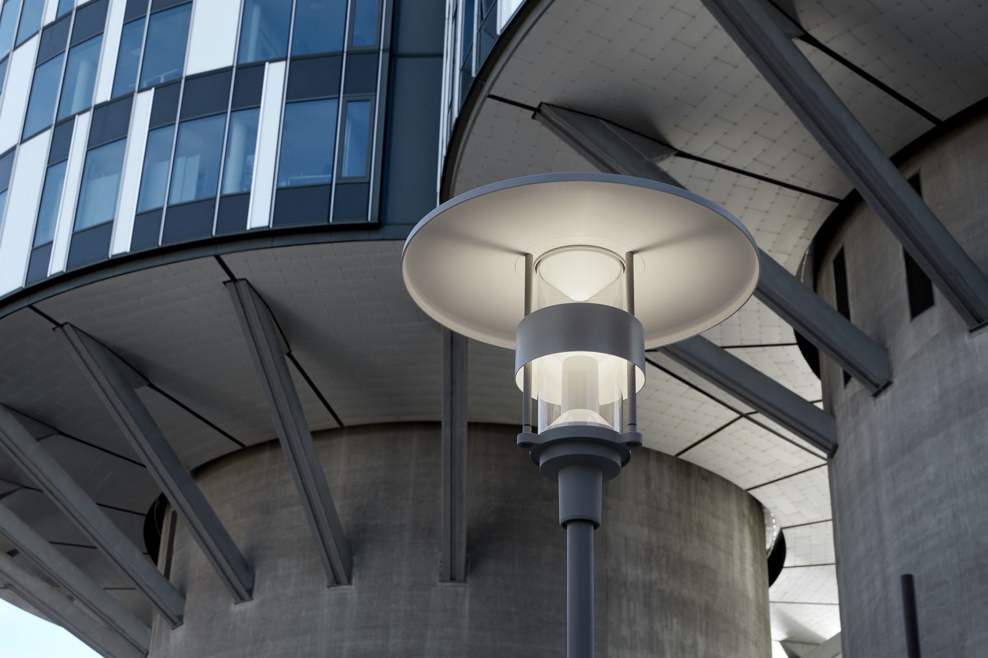 ALBERTSLUND MAXI LED street lamp on pole By Louis Poulsen | design Jens ...