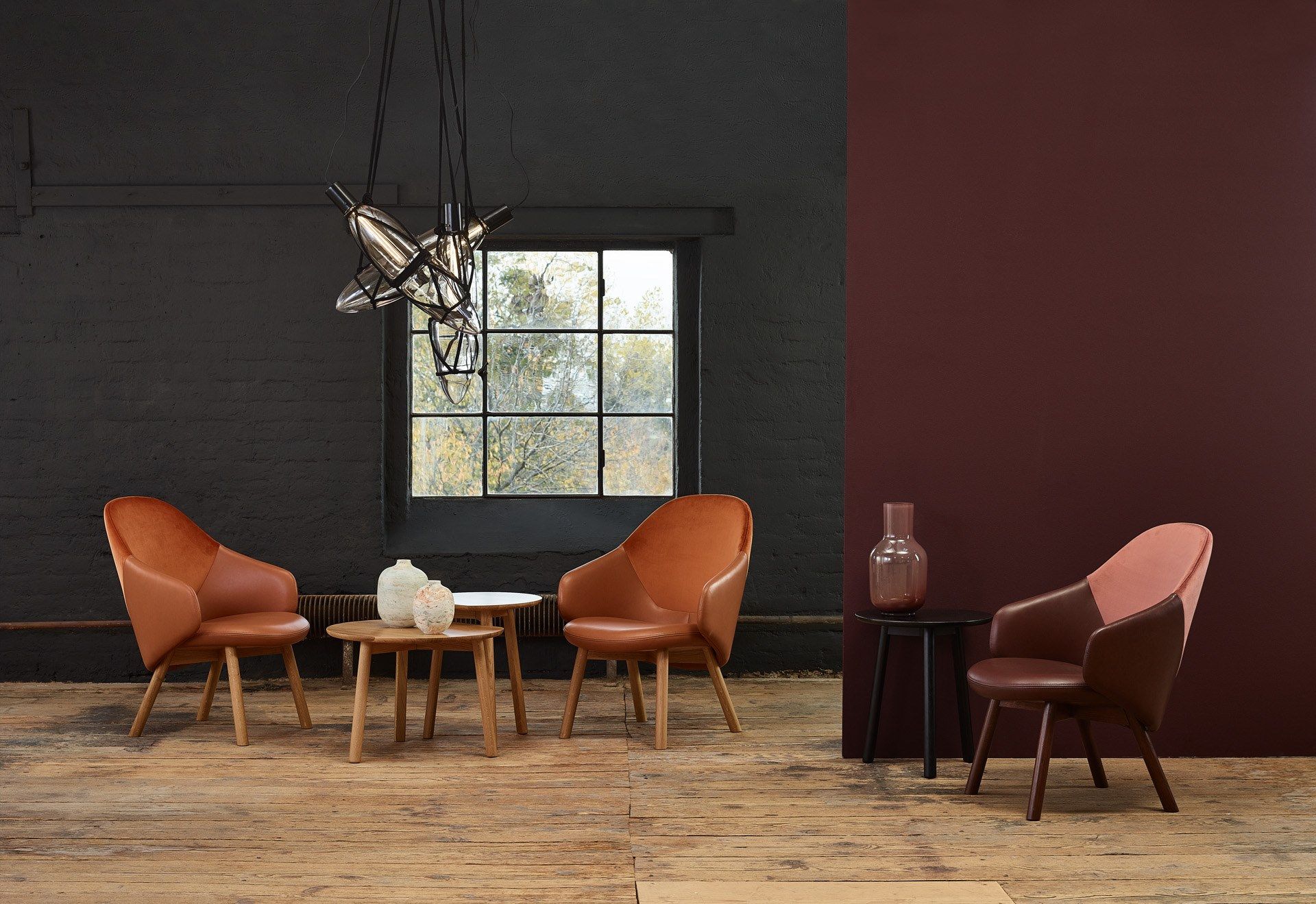 ALBU LOUNGE | Leather easy chair Leather easy chair with armrests By ...