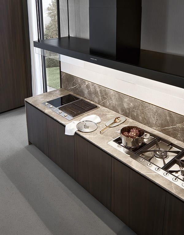 Fitted kitchen ALEA By Poliform design Paolo Piva
