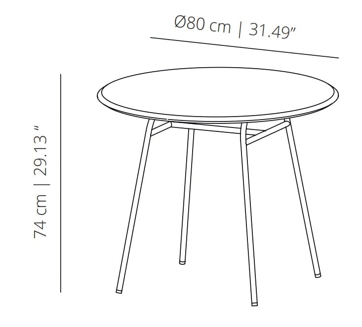 ALETA | Round table Aleta Collection By Viccarbe design Jaime Hayon