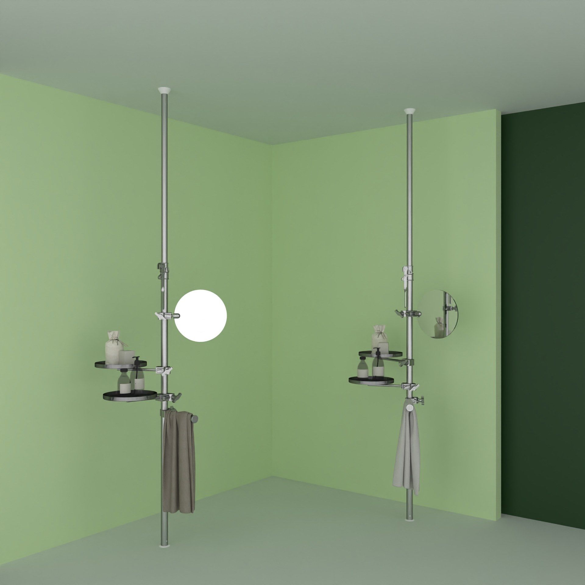 Equipped bar in anodized aluminum ALEXA AUTOPOLE By ALU