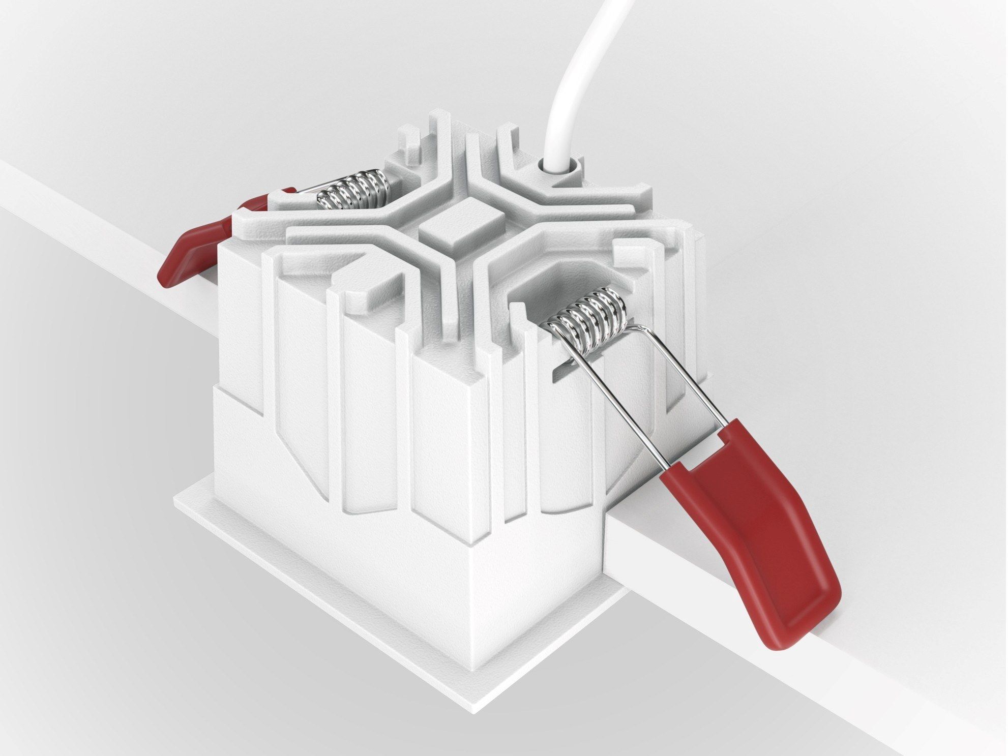 ALFA DL043-01-D | Square spotlight Recessed LED dimmable spotlight By ...