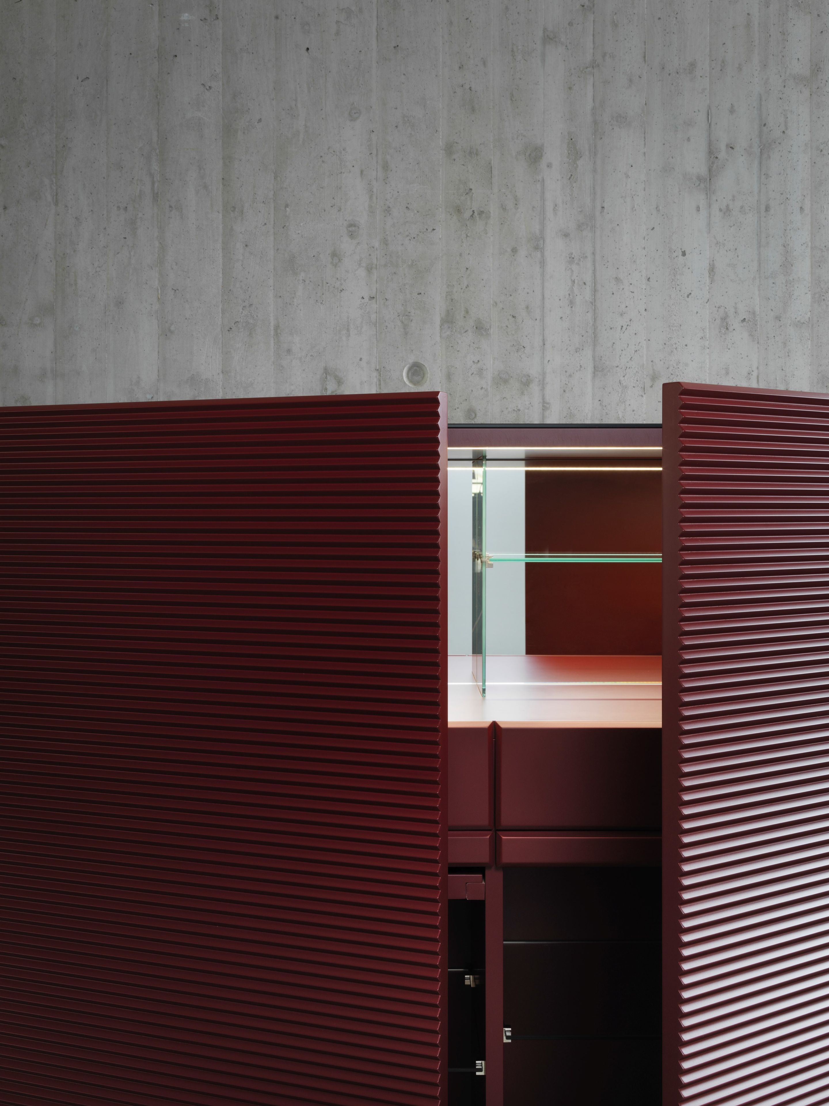 ALFIERI Bar cabinet with integrated lighting By ALBEDO | design Carlo ...