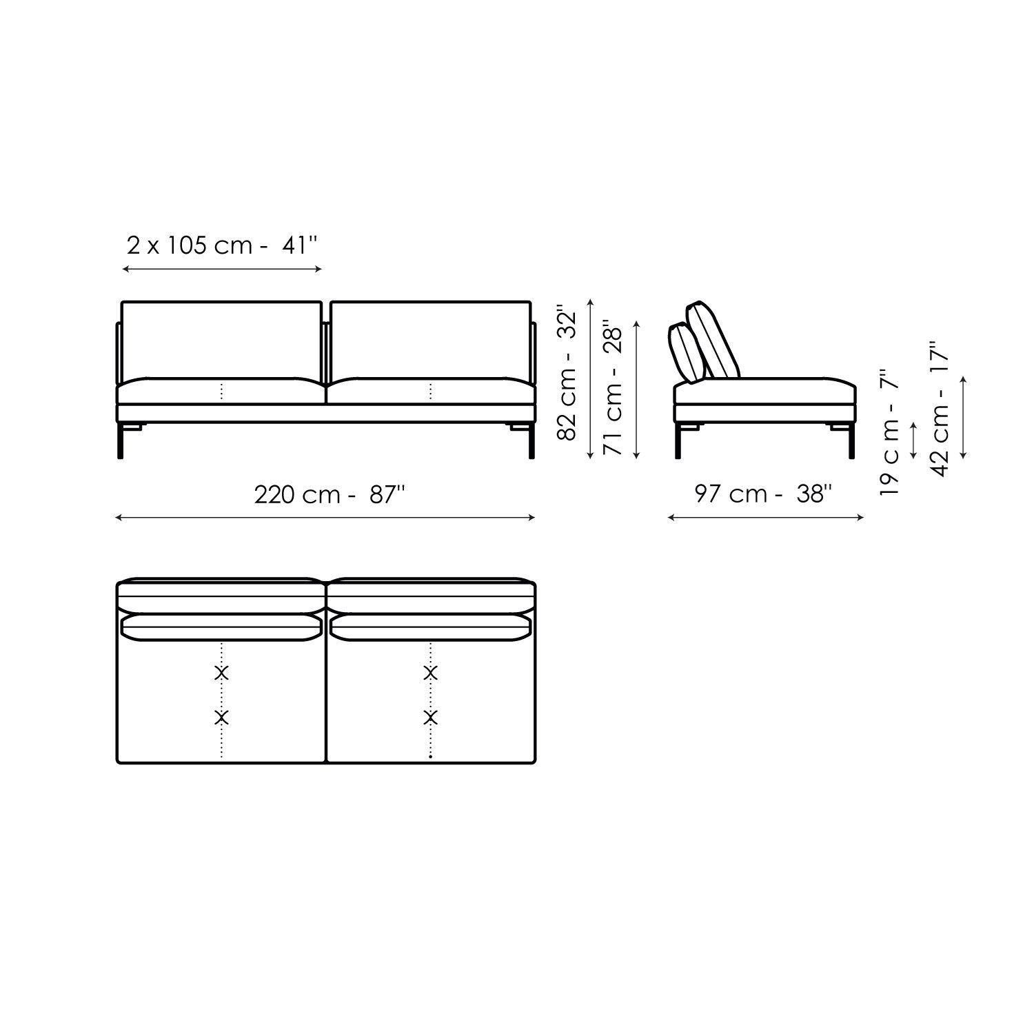 ALIANTE | Sofa By Bonaldo design Sergio Bicego