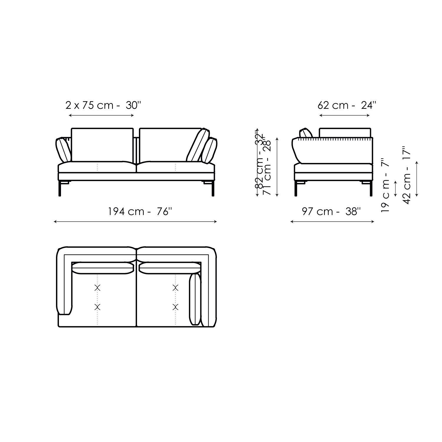 ALIANTE | Sofa Fabric sofa By Bonaldo | design Sergio Bicego