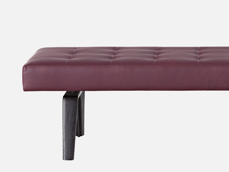 ALICUDI | Bench Upholstered tufted leather bench By Casa | design Mauro ...