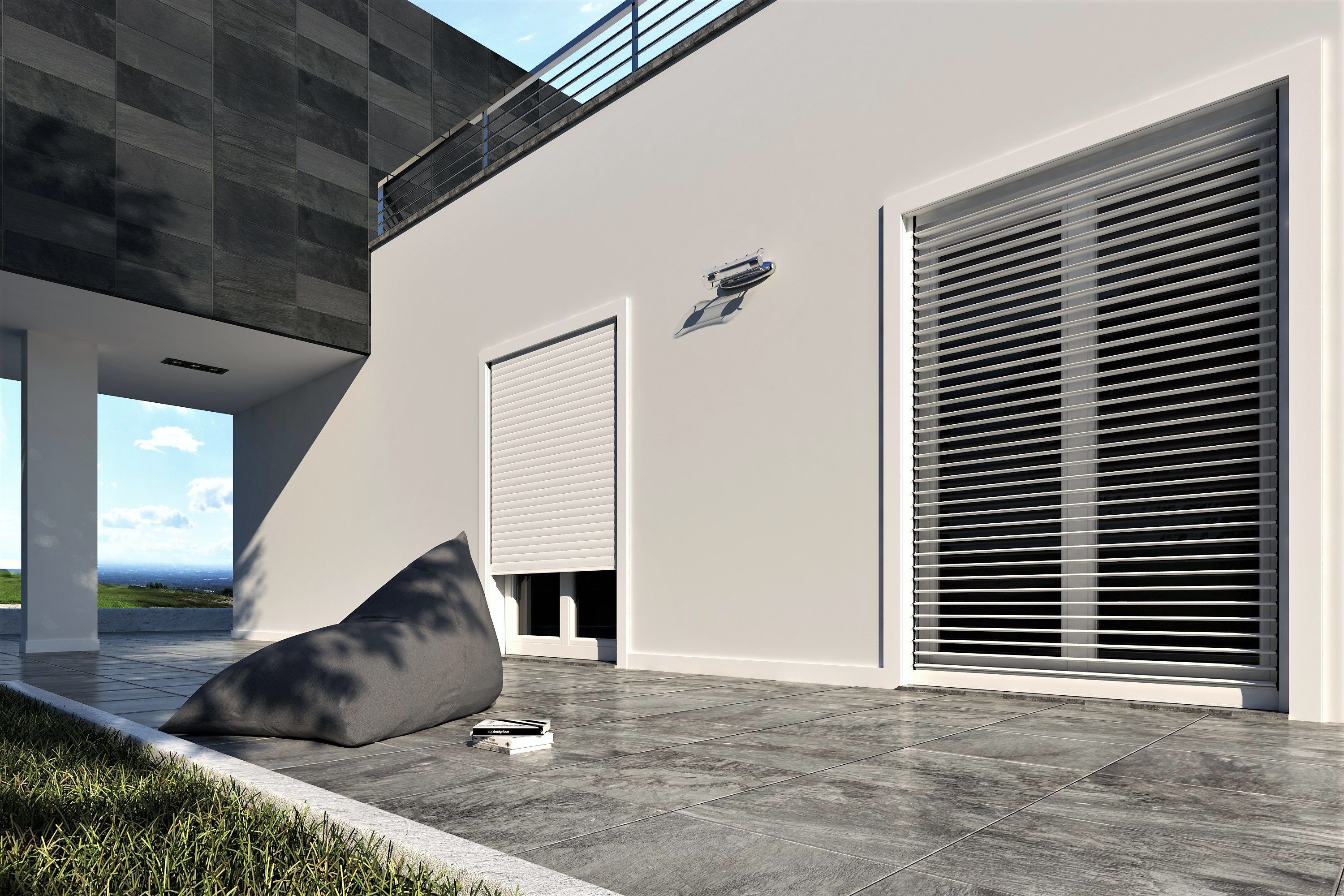 Aluminium roller shutter with adjustable slats ALIKA By Kikau