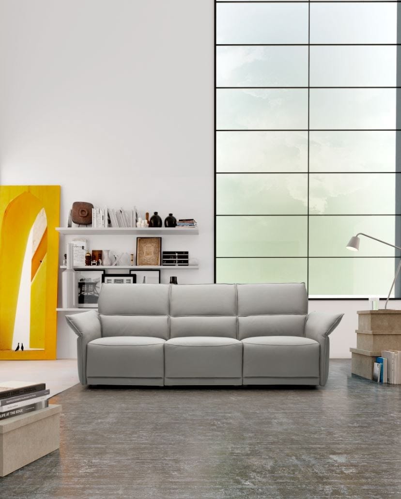 DREAM Recliner 3 seater sectional leather sofa By Cubo Rosso