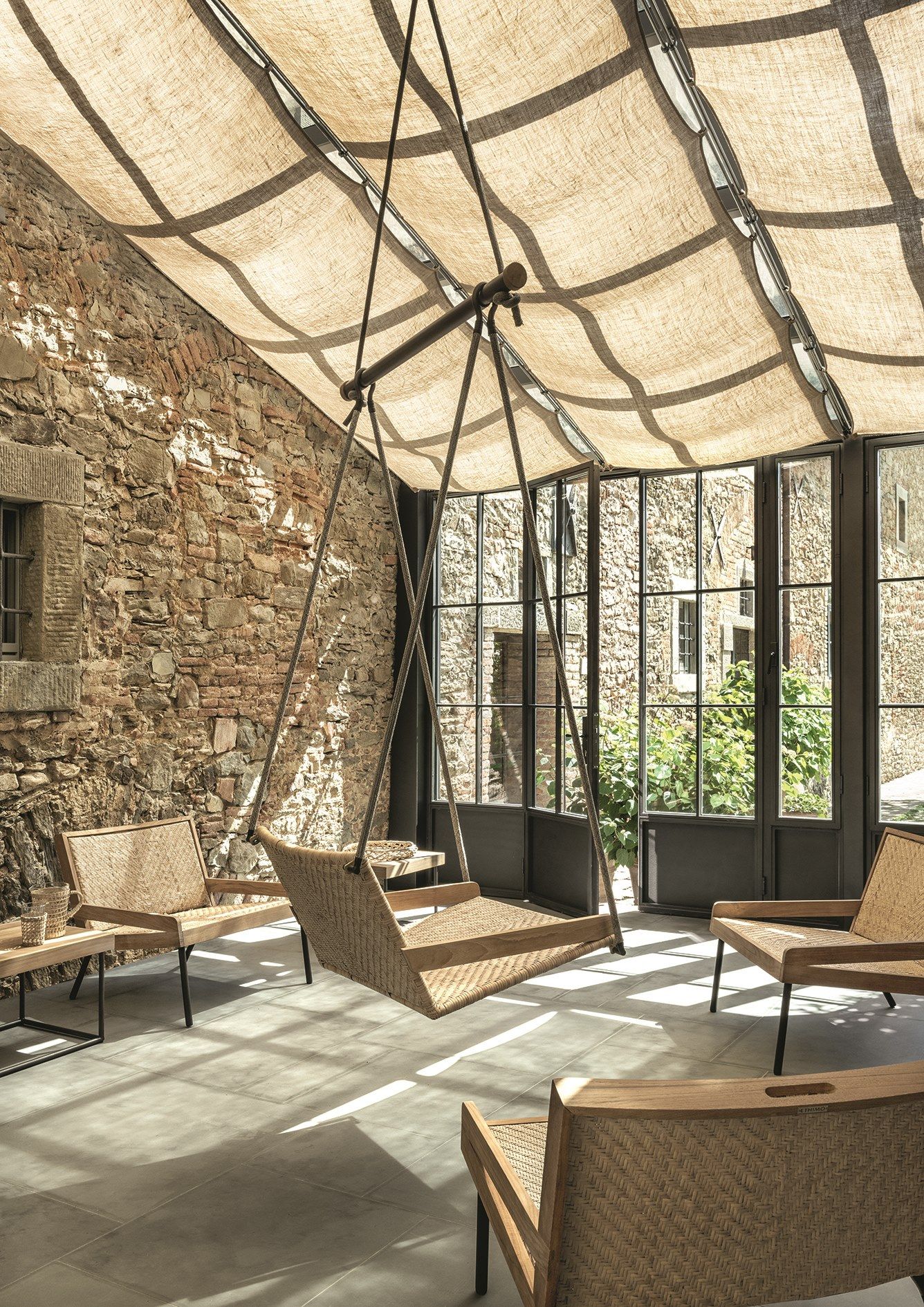 ALLAPERTO VERANDA | Garden hanging chair Allaperto Collection By Ethimo ...