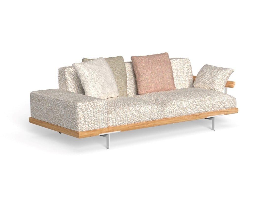 ALLURE 3 seater fabric and Accoya wood garden sofa By Talenti | design ...