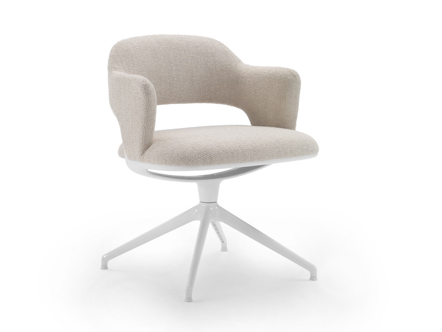 ALMA Swivel 4 spokes-based fabric small armchair By Flexform | design ...