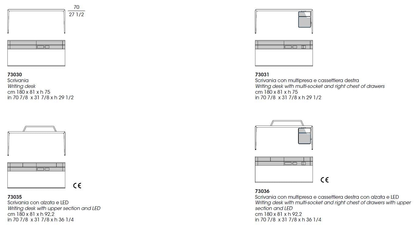 ALMA Writing desk By Giorgetti | design Pamela Amine