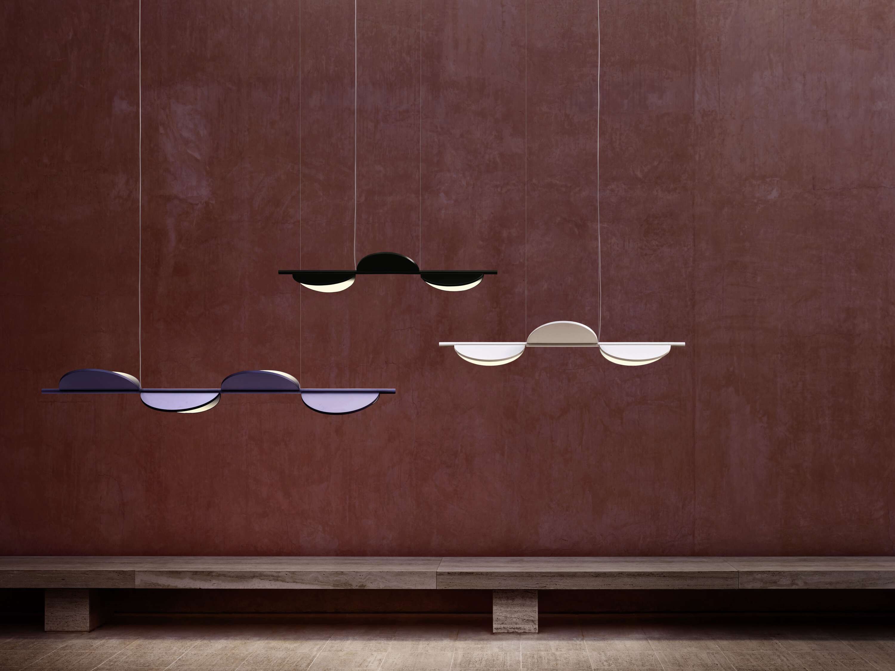 ALMENDRA LINEAR pendant lamp By Flos design Patricia Urquiola
