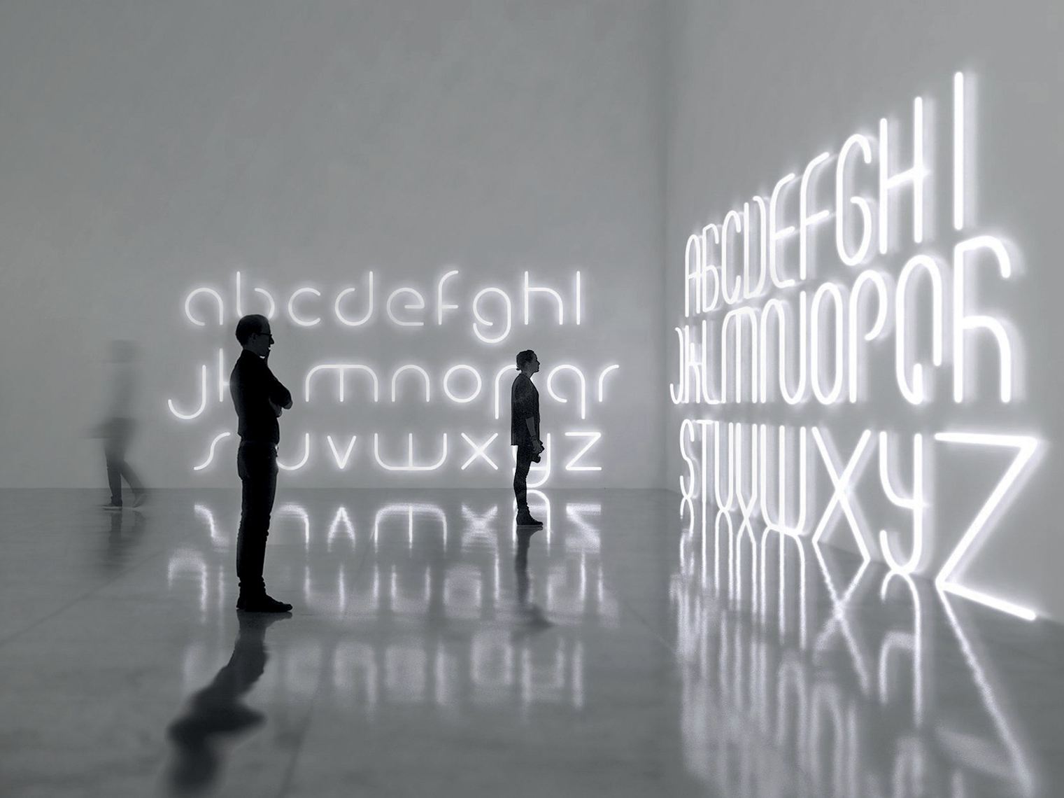 Lettera luminosa a LED da parete ALPHABET OF LIGHT By Artemide design ...