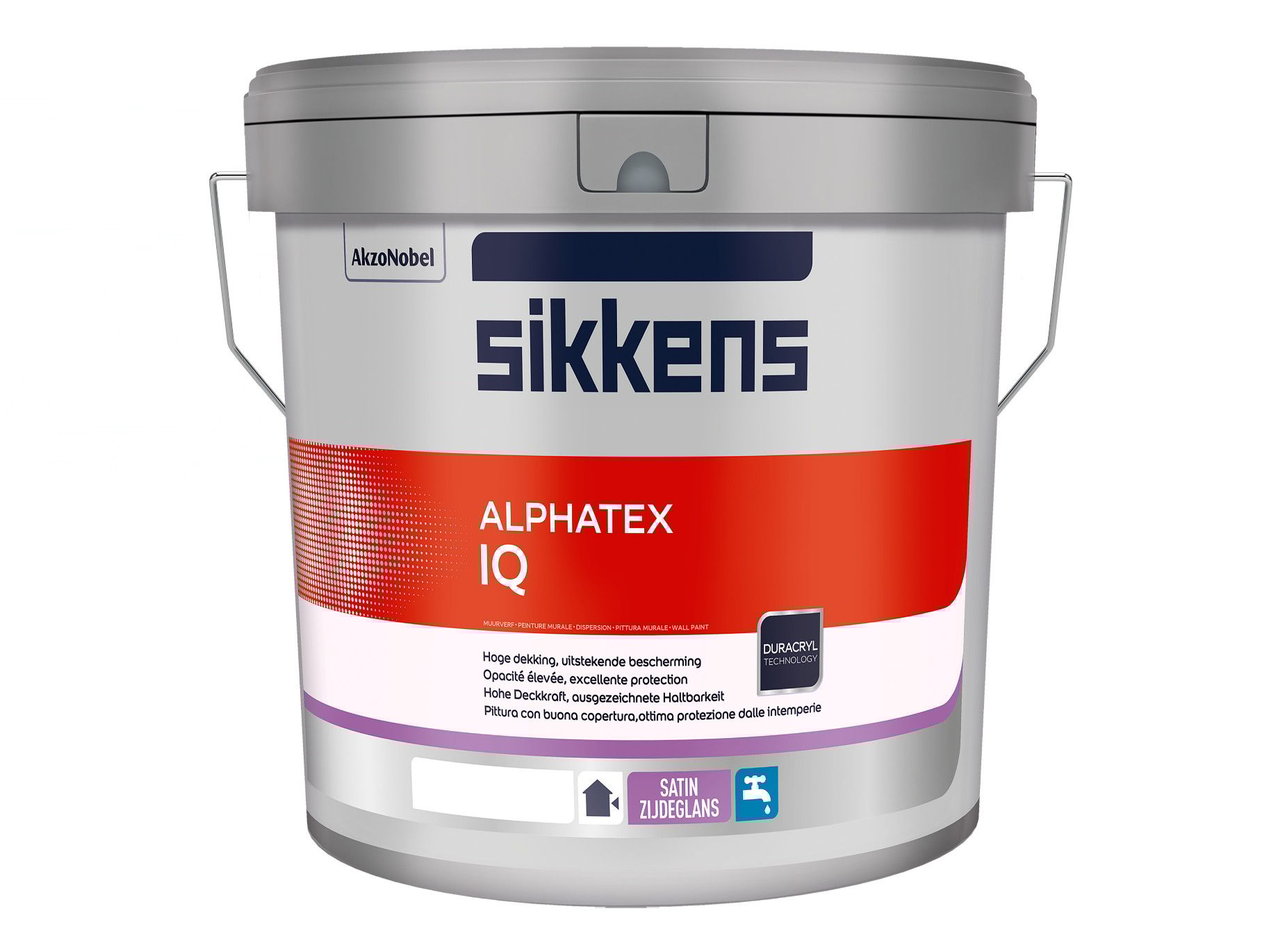 Acrylic water-based decorative painting finish ALPHATEX IQ By Sikkens