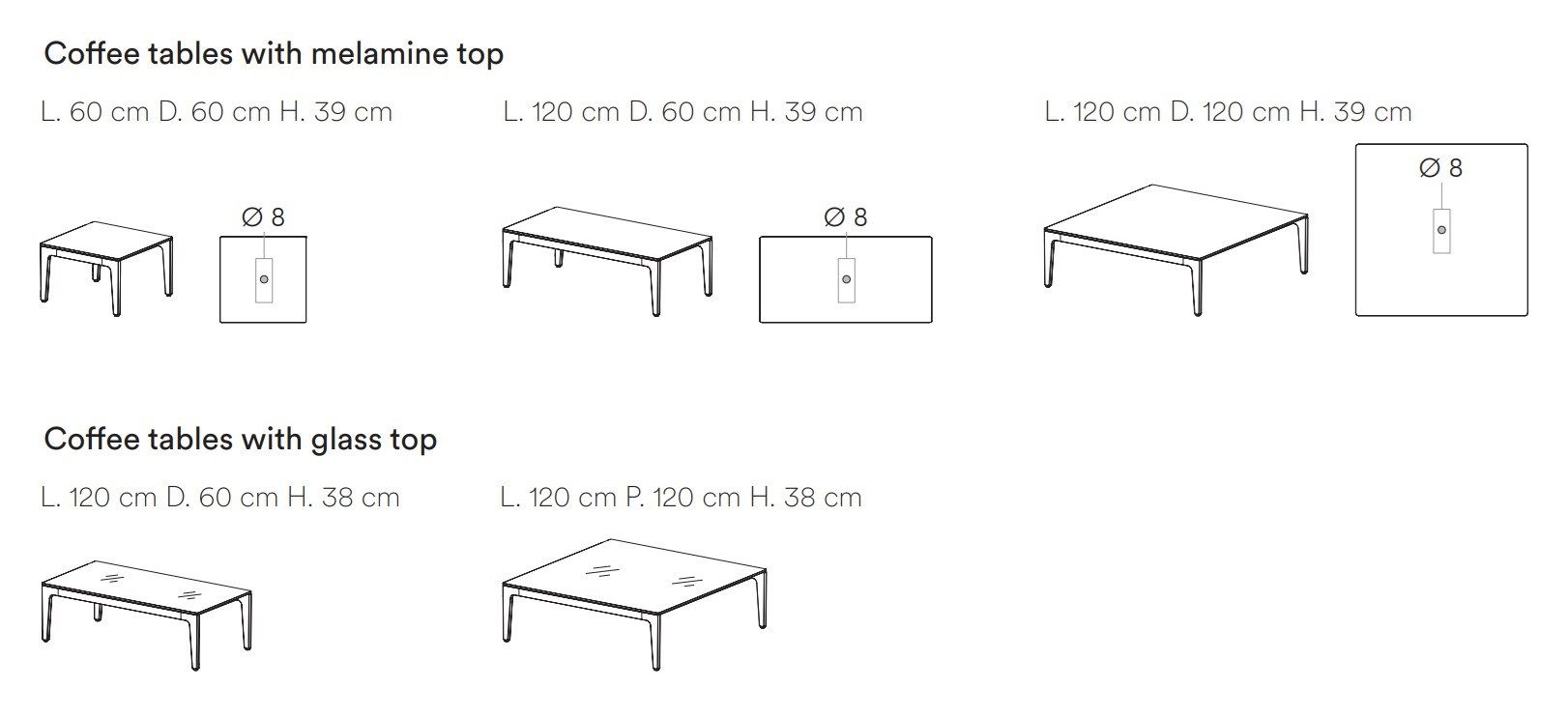 ALPLUS Mesa de centro retangular By FREZZA | design Marco Zito