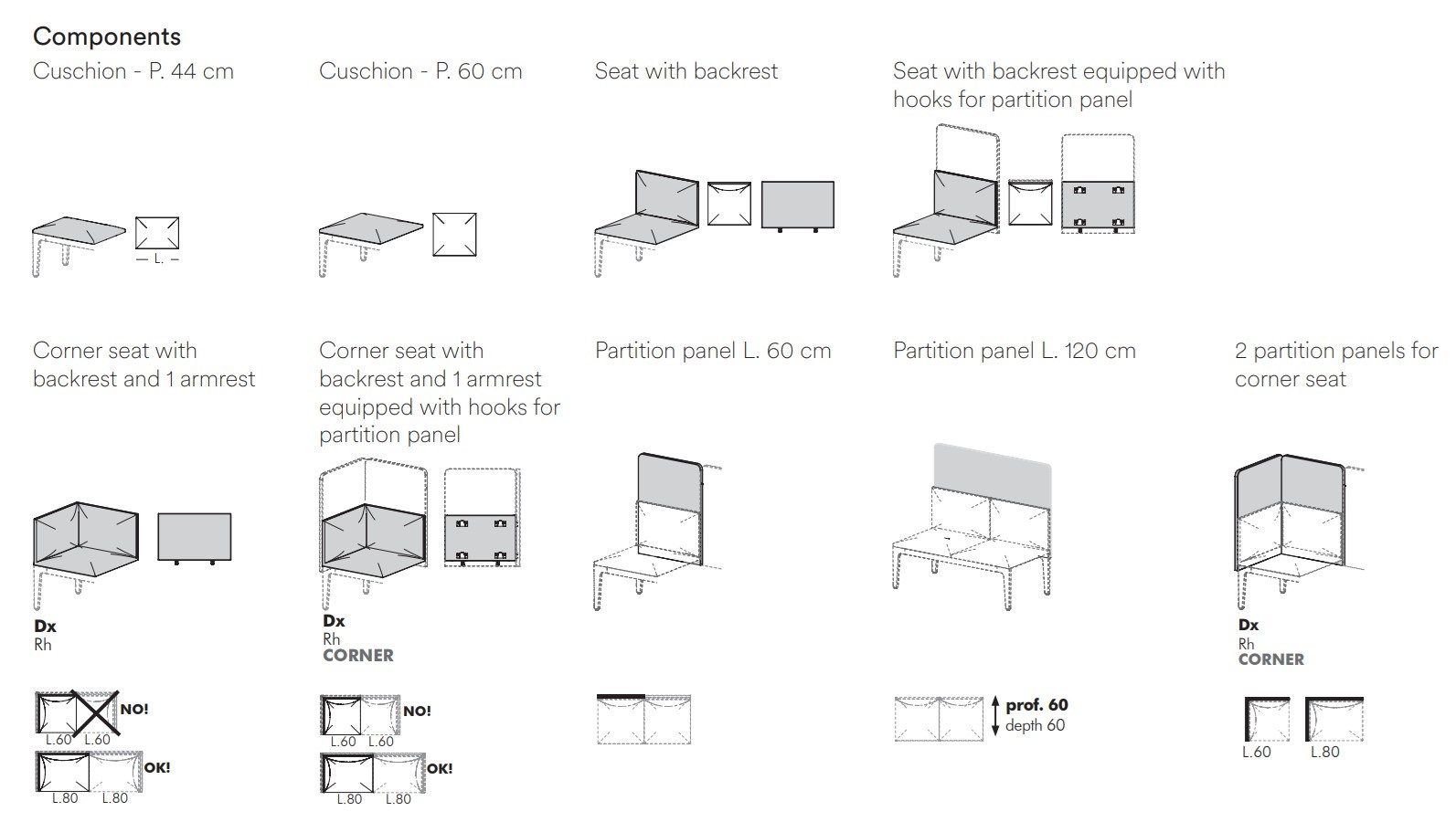 ALPLUS Fabric bench By FREZZA | design Marco Zito