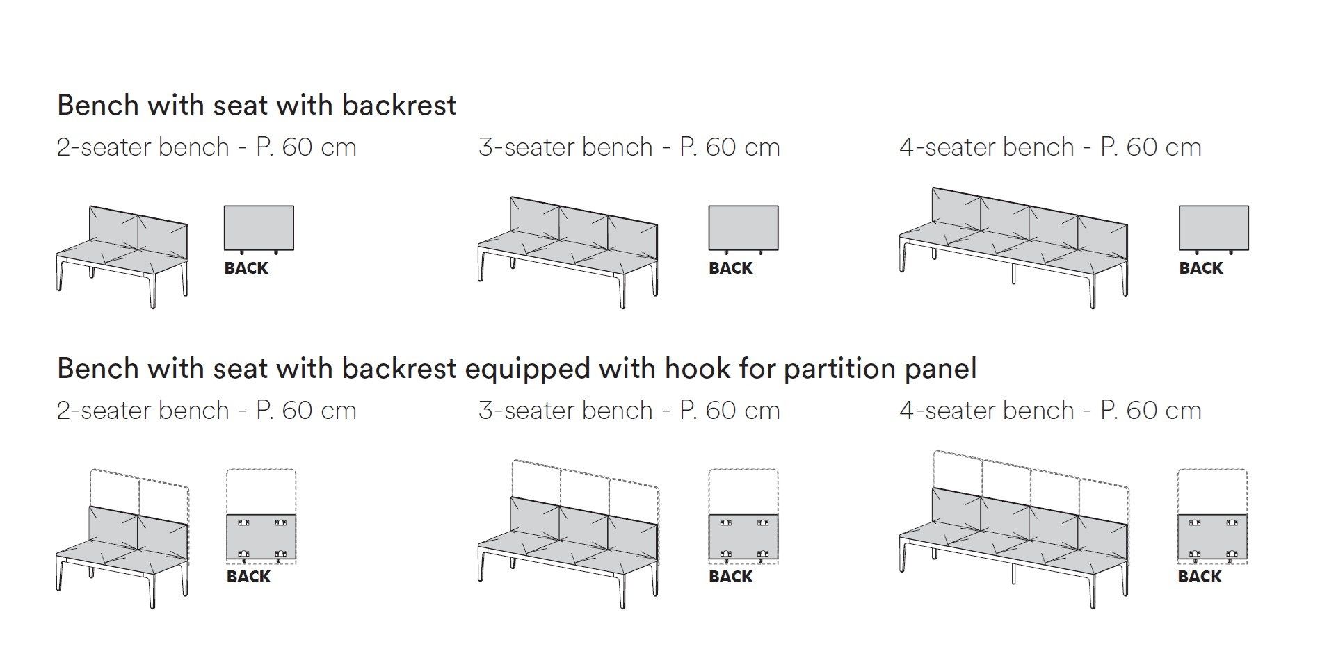 ALPLUS Fabric bench By FREZZA | design Marco Zito