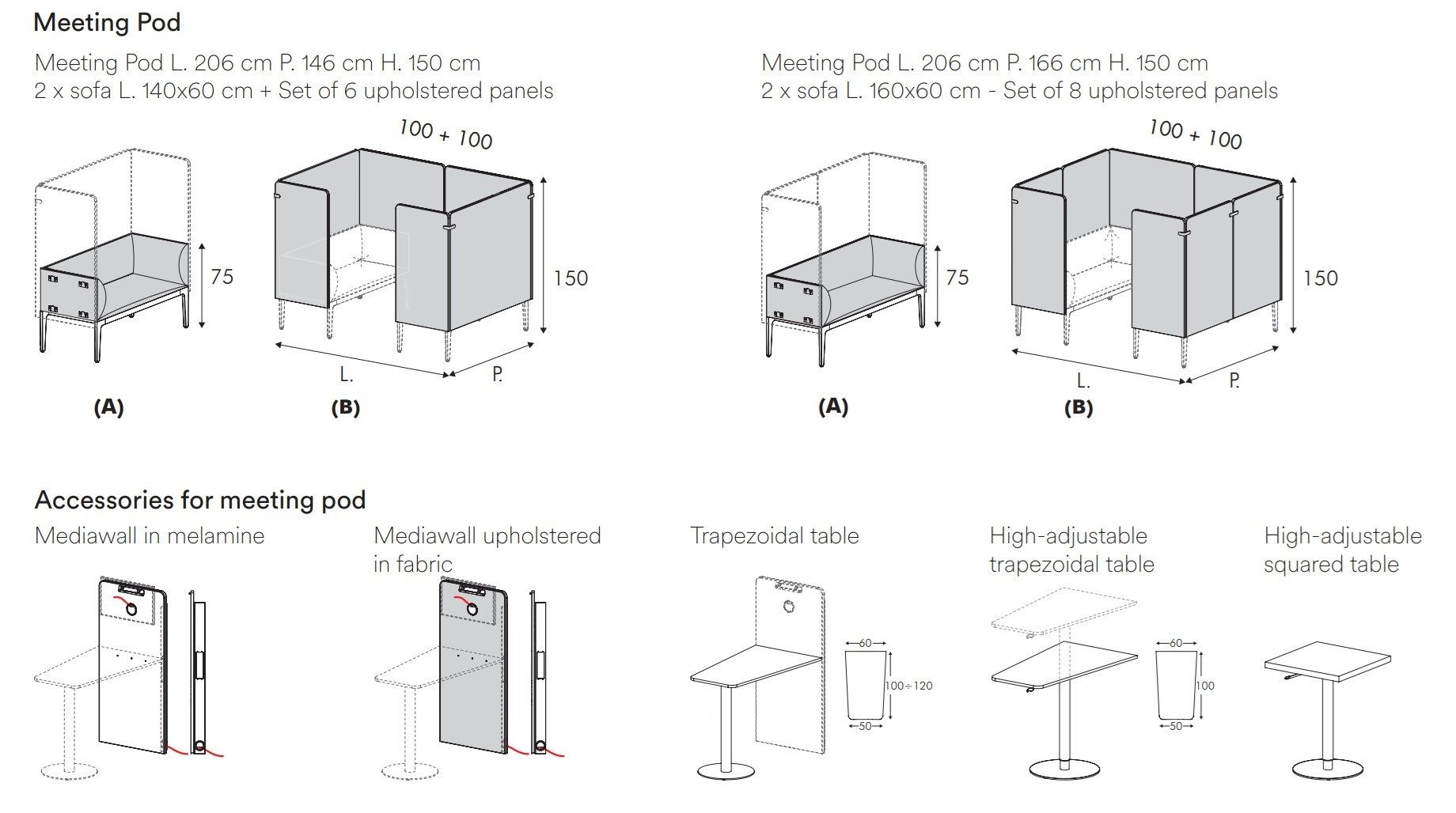 ALPLUS Fabric meeting pod By FREZZA | design Marco Zito