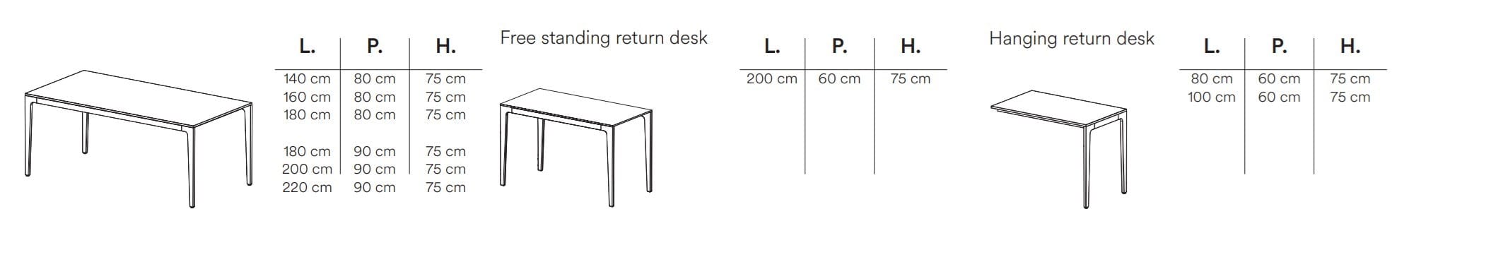 ALPLUS Rectangular wooden office desk By FREZZA | design Marco Zito