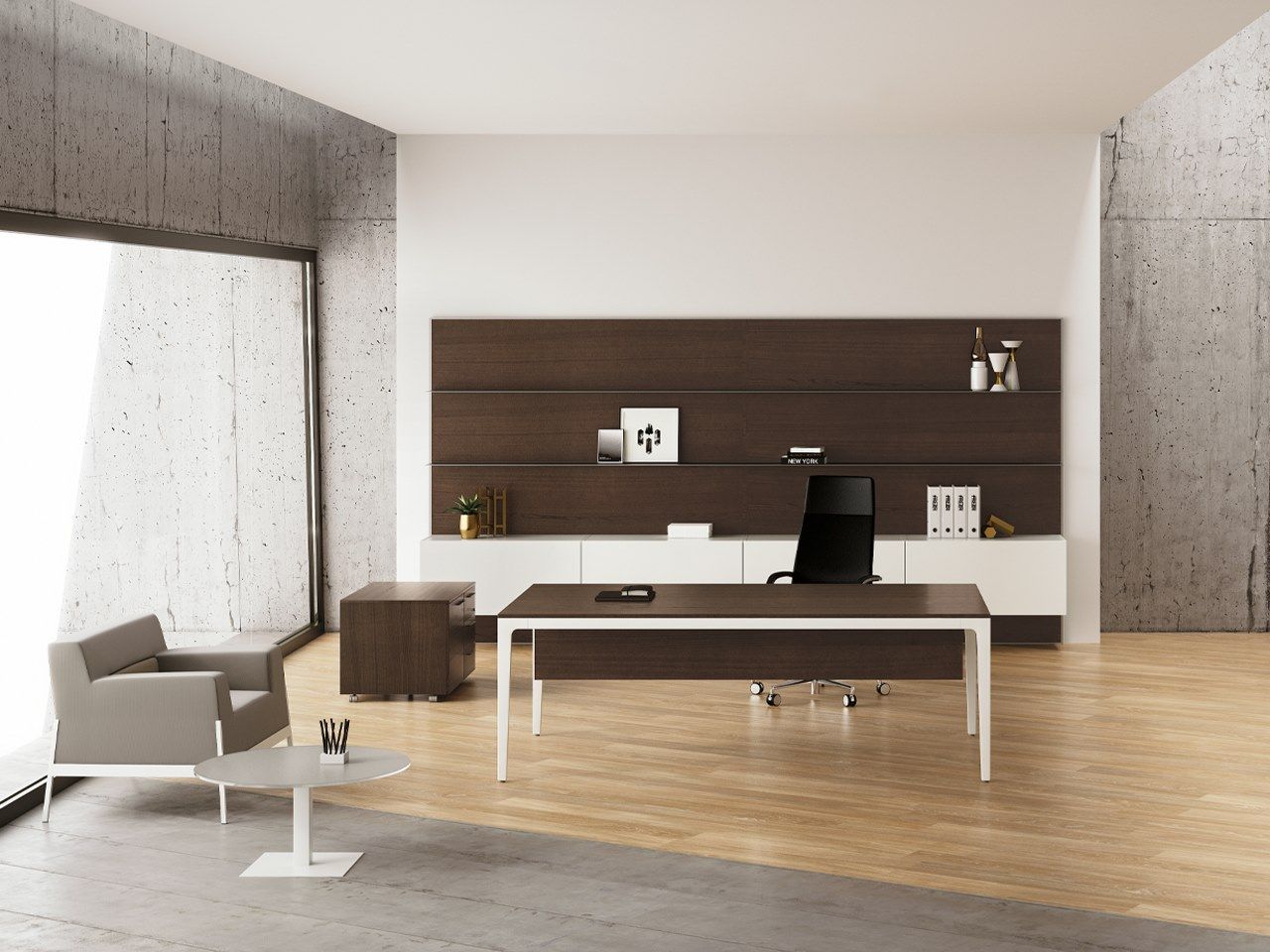 ALPLUS Rectangular wooden office desk By FREZZA | design Marco Zito