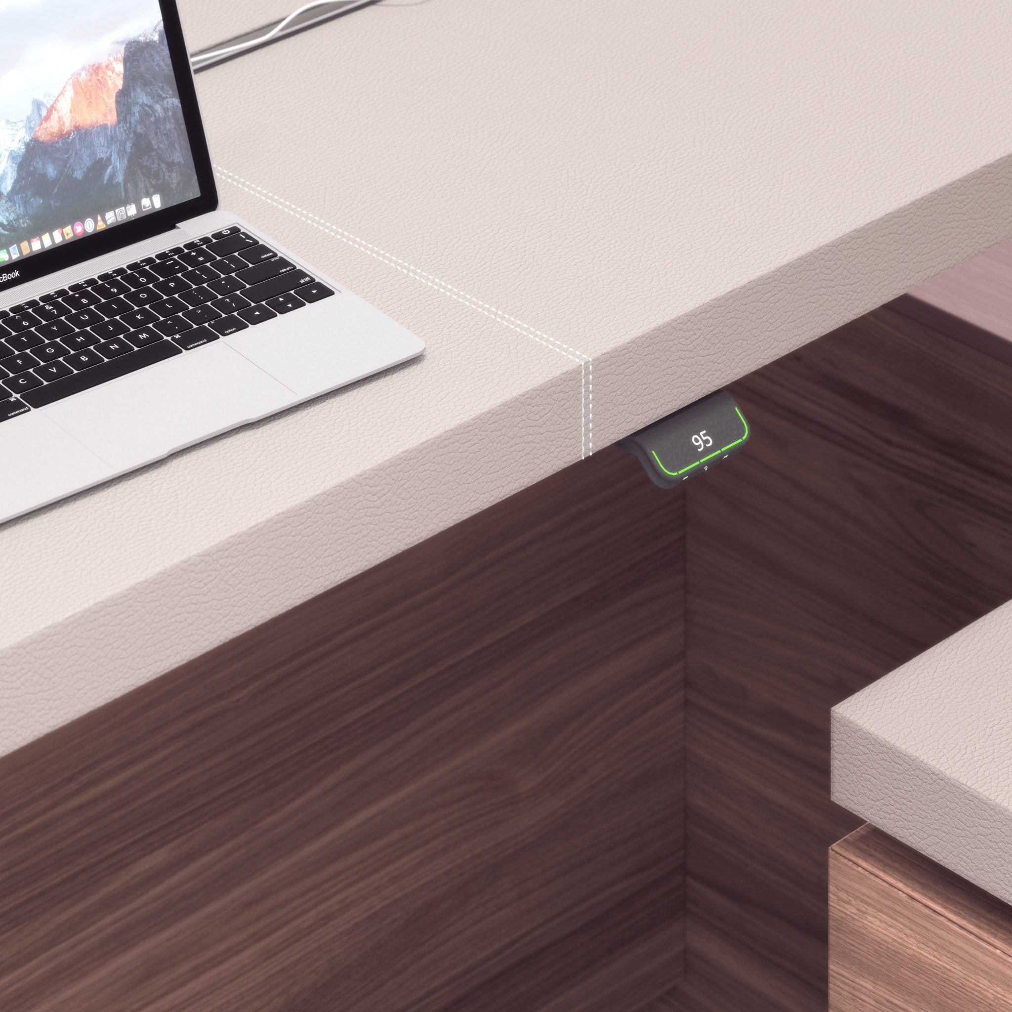 ALTAGAMMA Leather and veneer executive desk By ESTEL GROUP