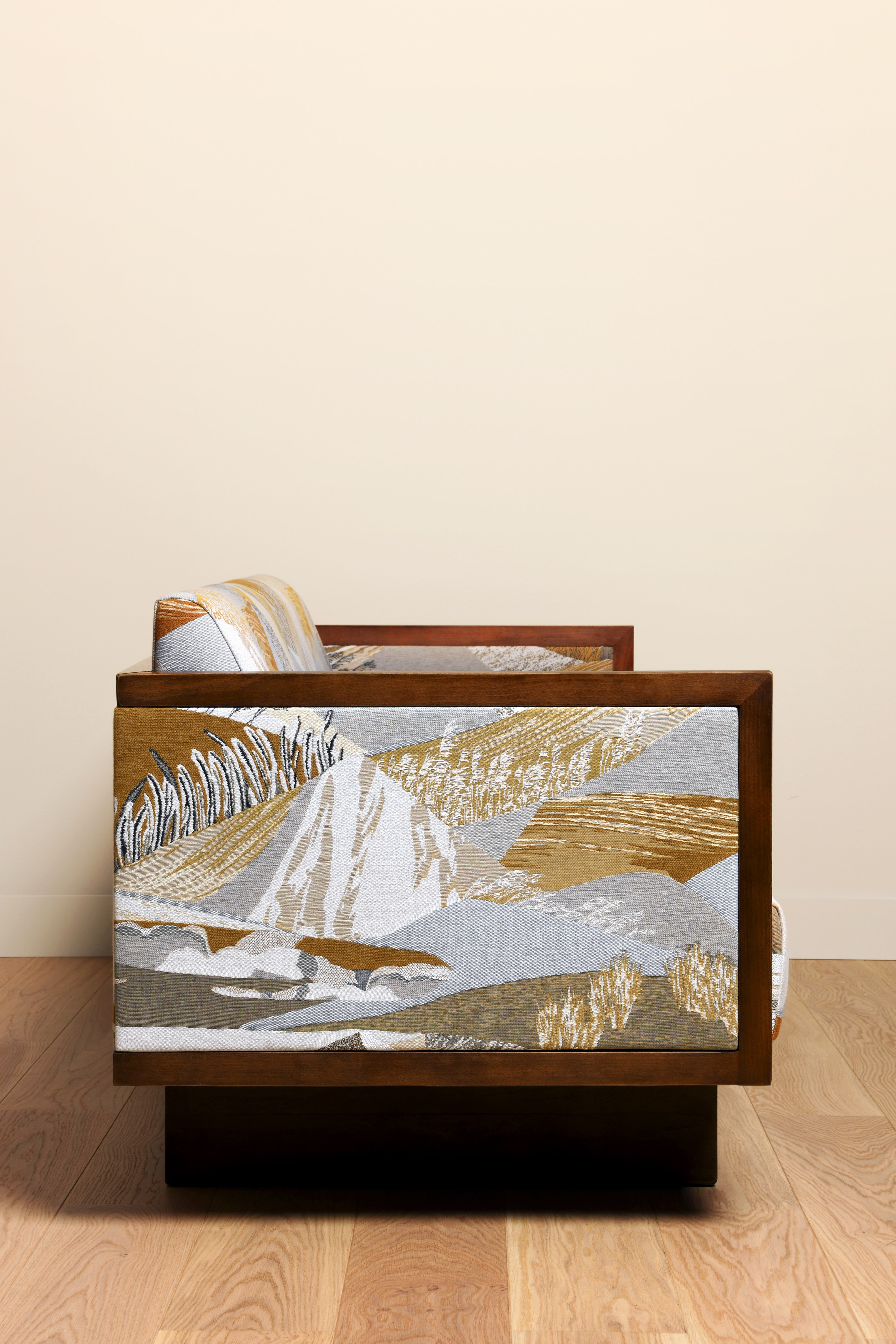Cotton fabric with graphic pattern ALTITUDE By LELIEVRE