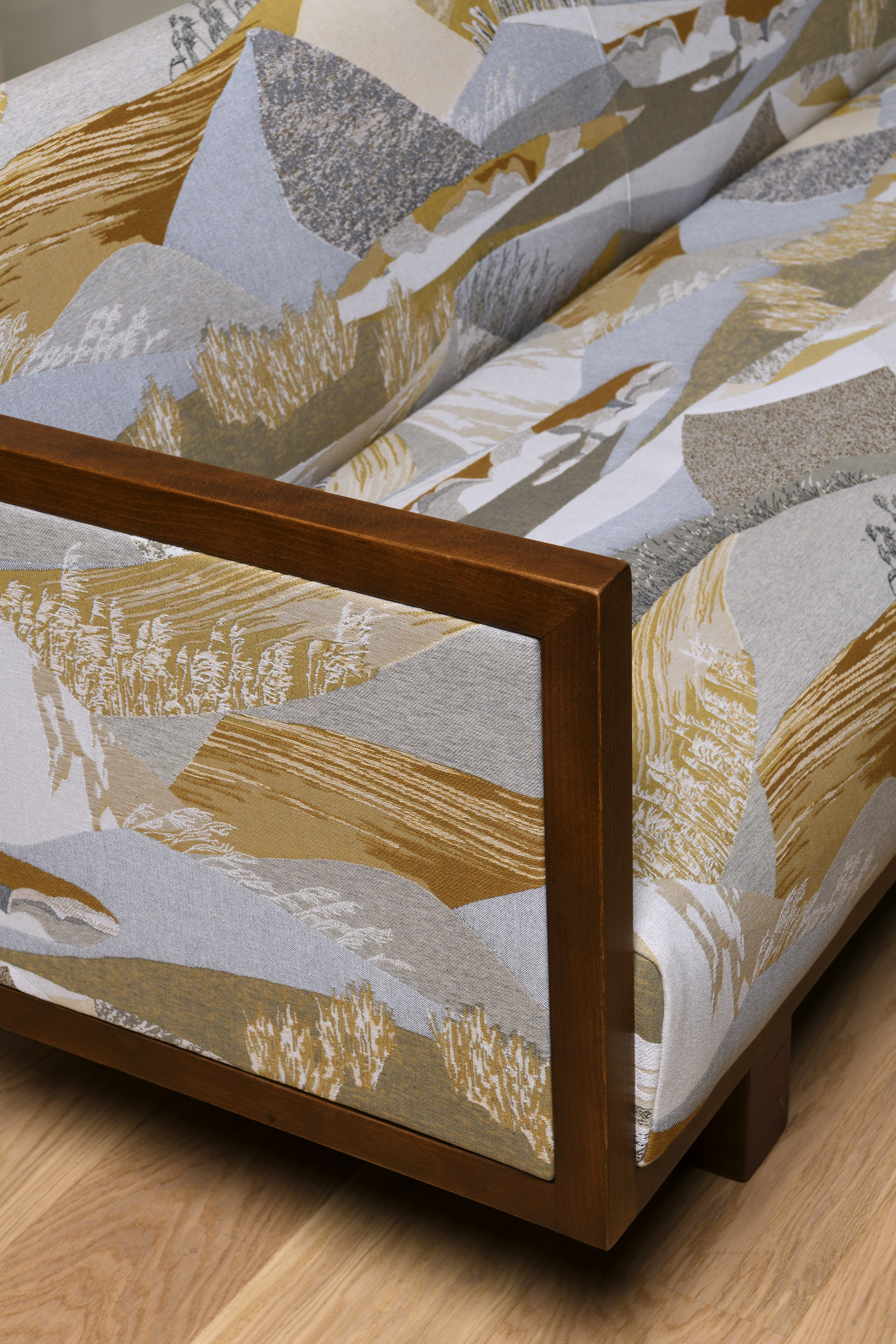 Cotton fabric with graphic pattern ALTITUDE By LELIEVRE