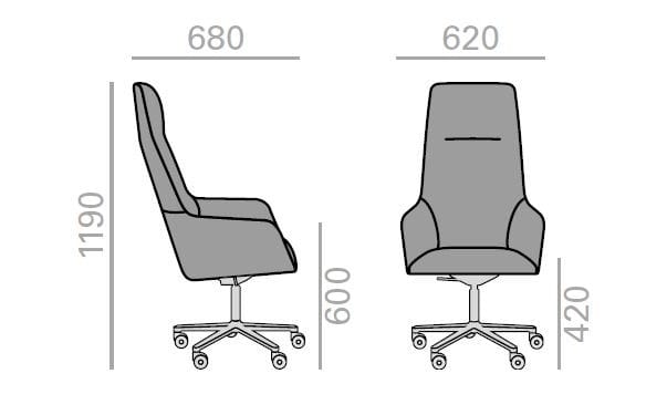 ALYA EXECUTIVE SO1472 Office chair By Andreu World | design Lievore ...
