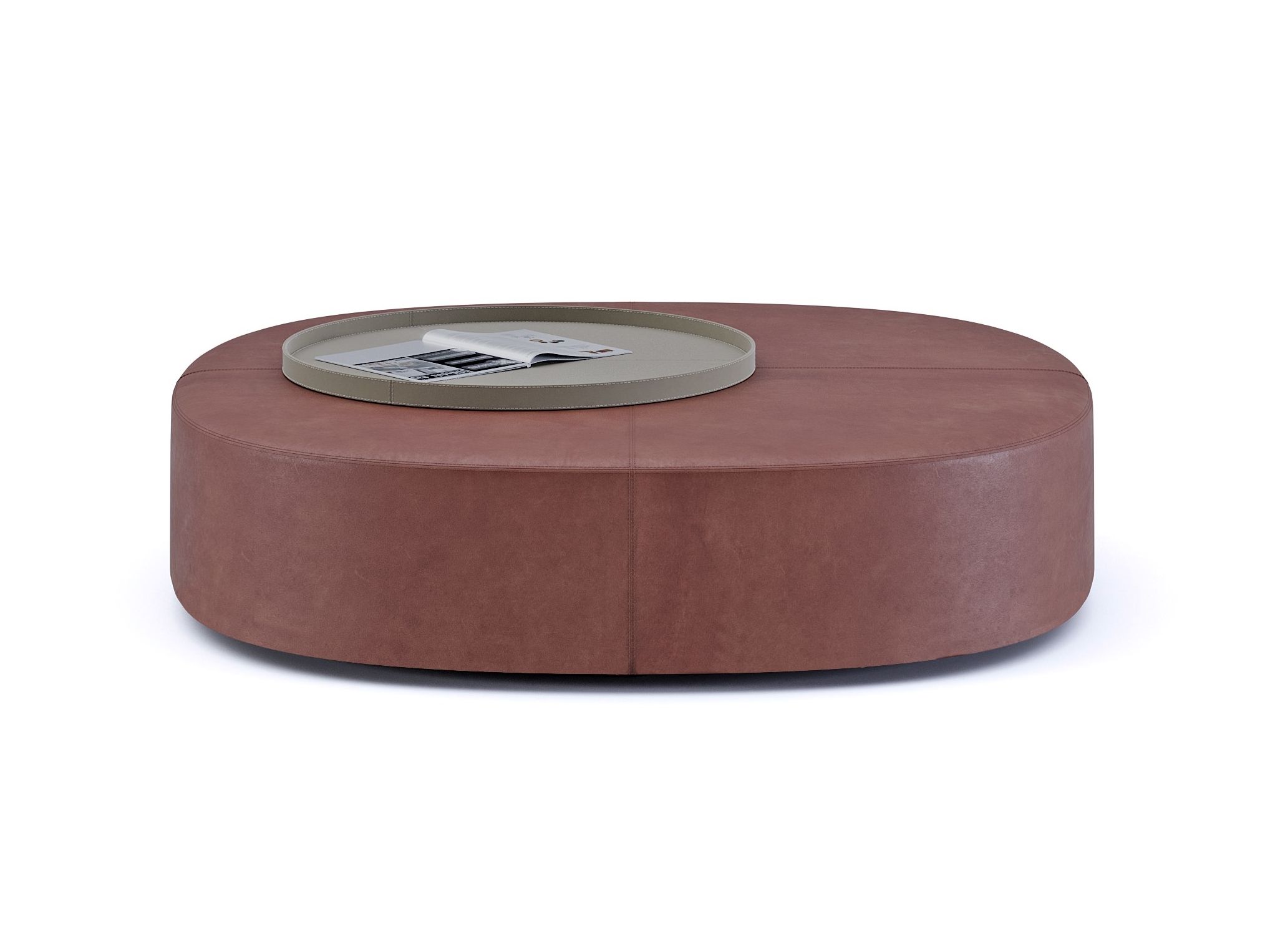 AMA | Pouf Square leather pouf By Paolo Castelli | design Paolo Castelli