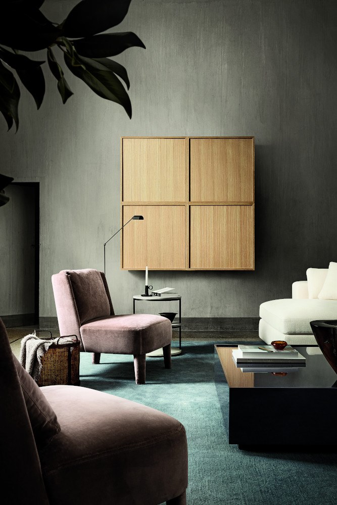 AMADEUS Wall cabinet with door By Meridiani | design Andrea Parisio