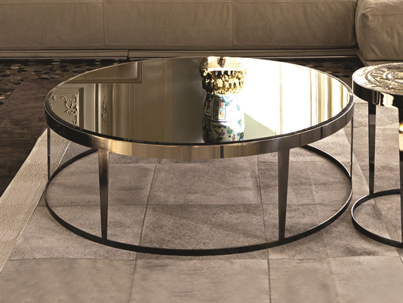 AMADEUS | Mirrored glass coffee table Loveluxe Collection By Longhi ...