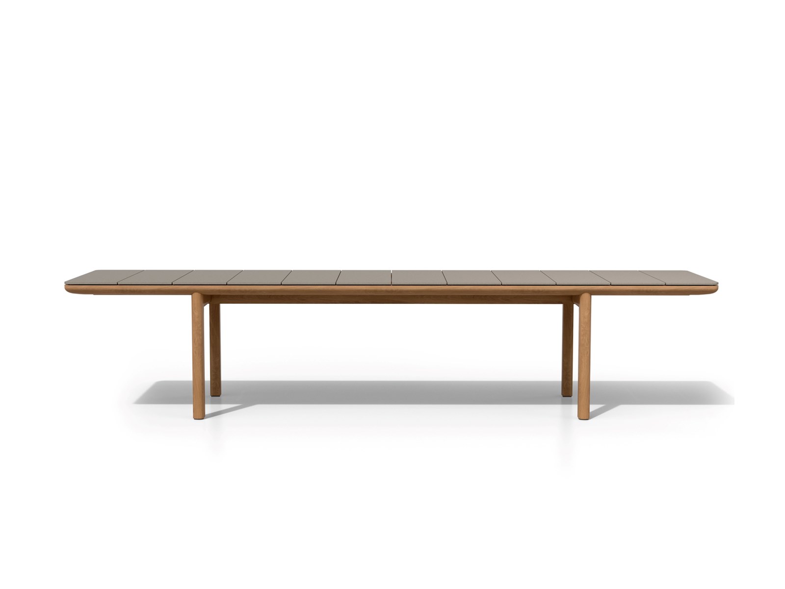 AMANU Rectangular teak dining table By TRIBÙ