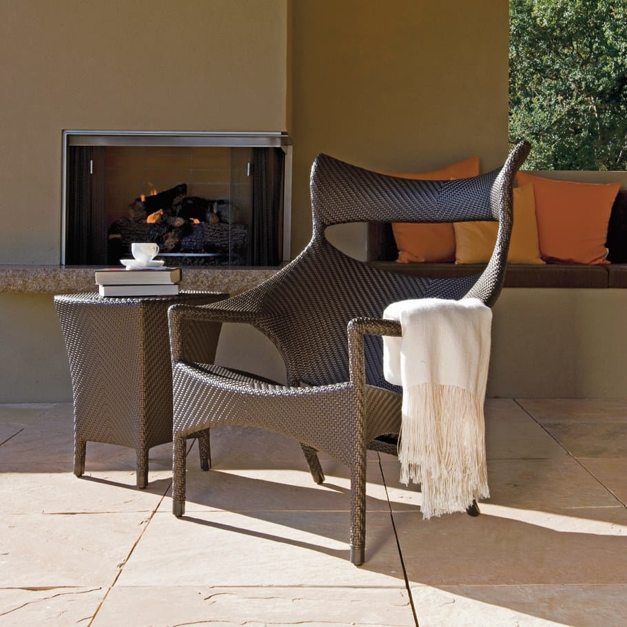 AMARI Square JanusFiber® garden side table By JANUS et Cie