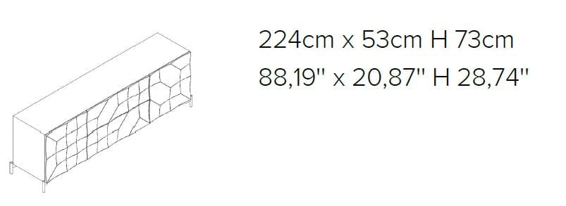 Wooden sideboard with doors with drawers AMBER By Natuzzi design Jamie ...