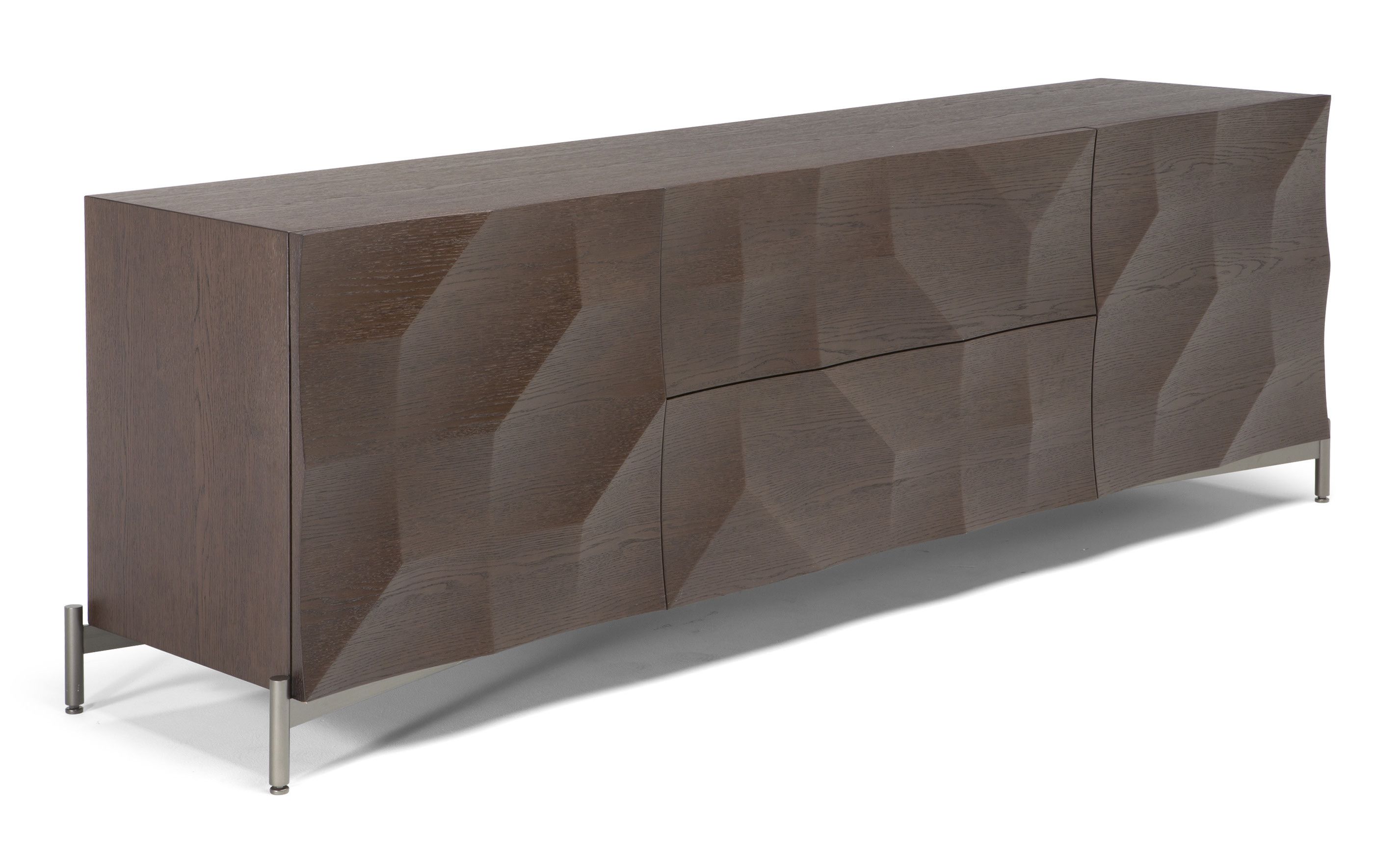 Wooden sideboard with doors with drawers AMBER By Natuzzi design Jamie ...