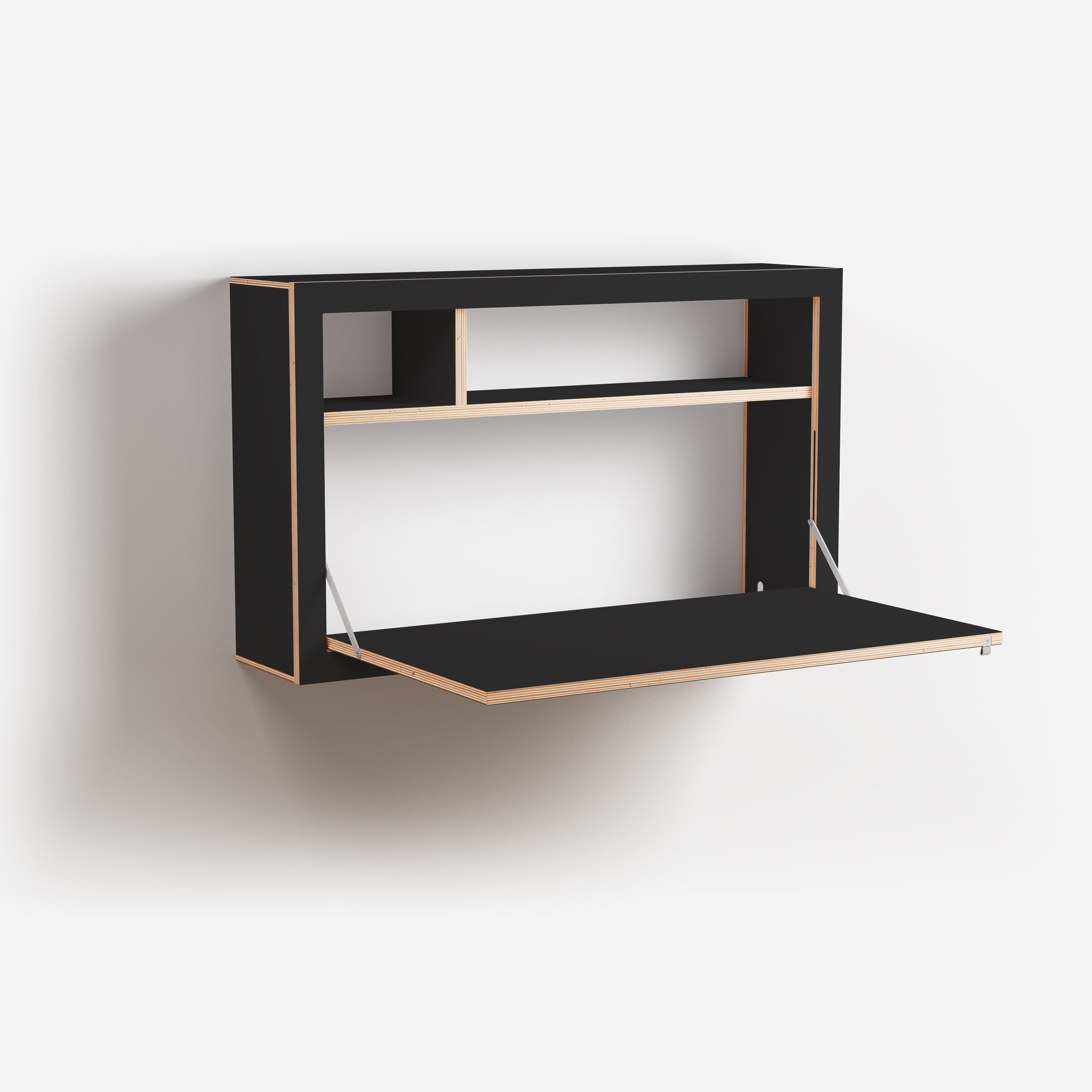 FLÄPPS BOX DESK 100x60x20 - BLACK Secretary desk By AMBIVALENZ | design ...