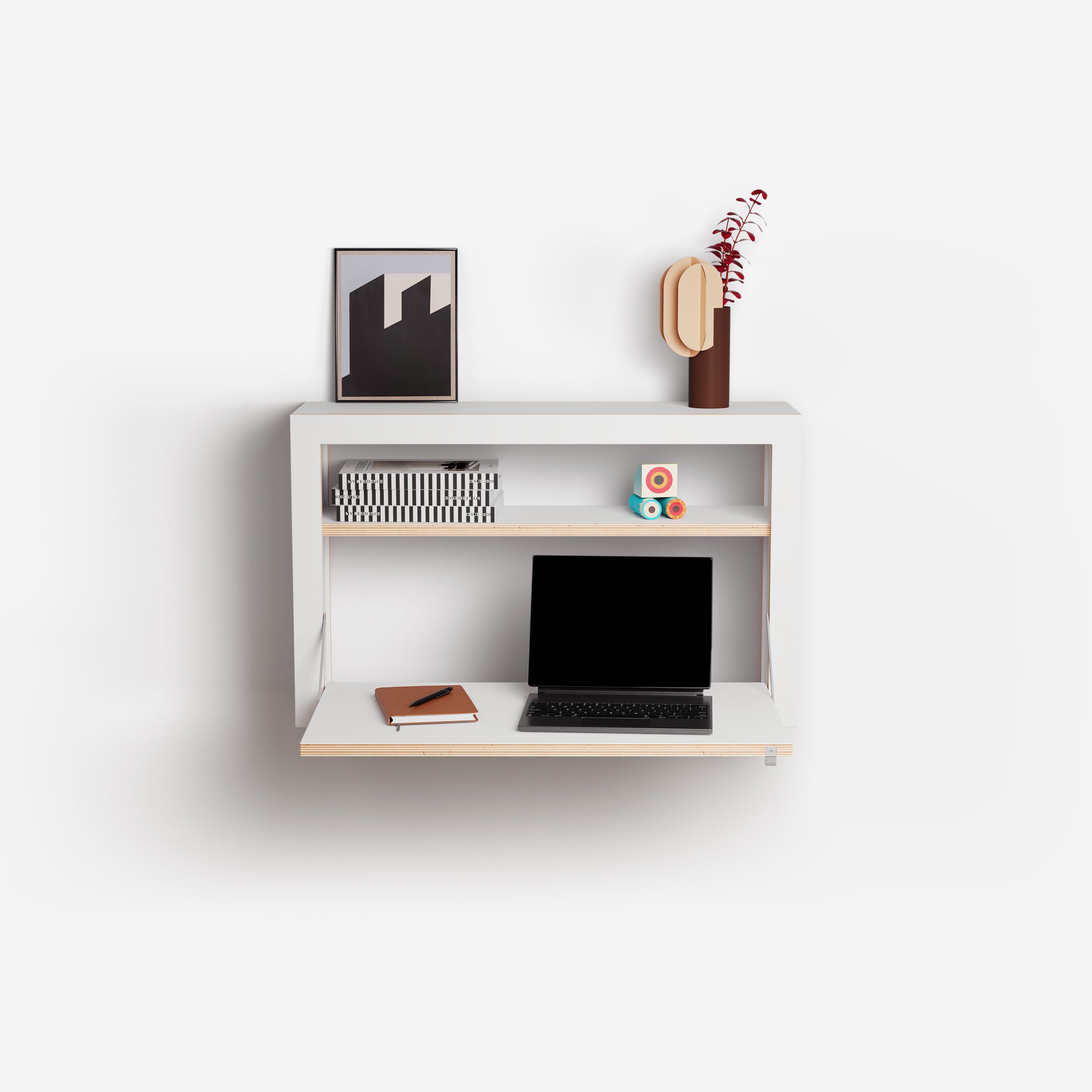 FLÄPPS BOX DESK 80x50x20 - WHITE Secretary desk By AMBIVALENZ | design ...
