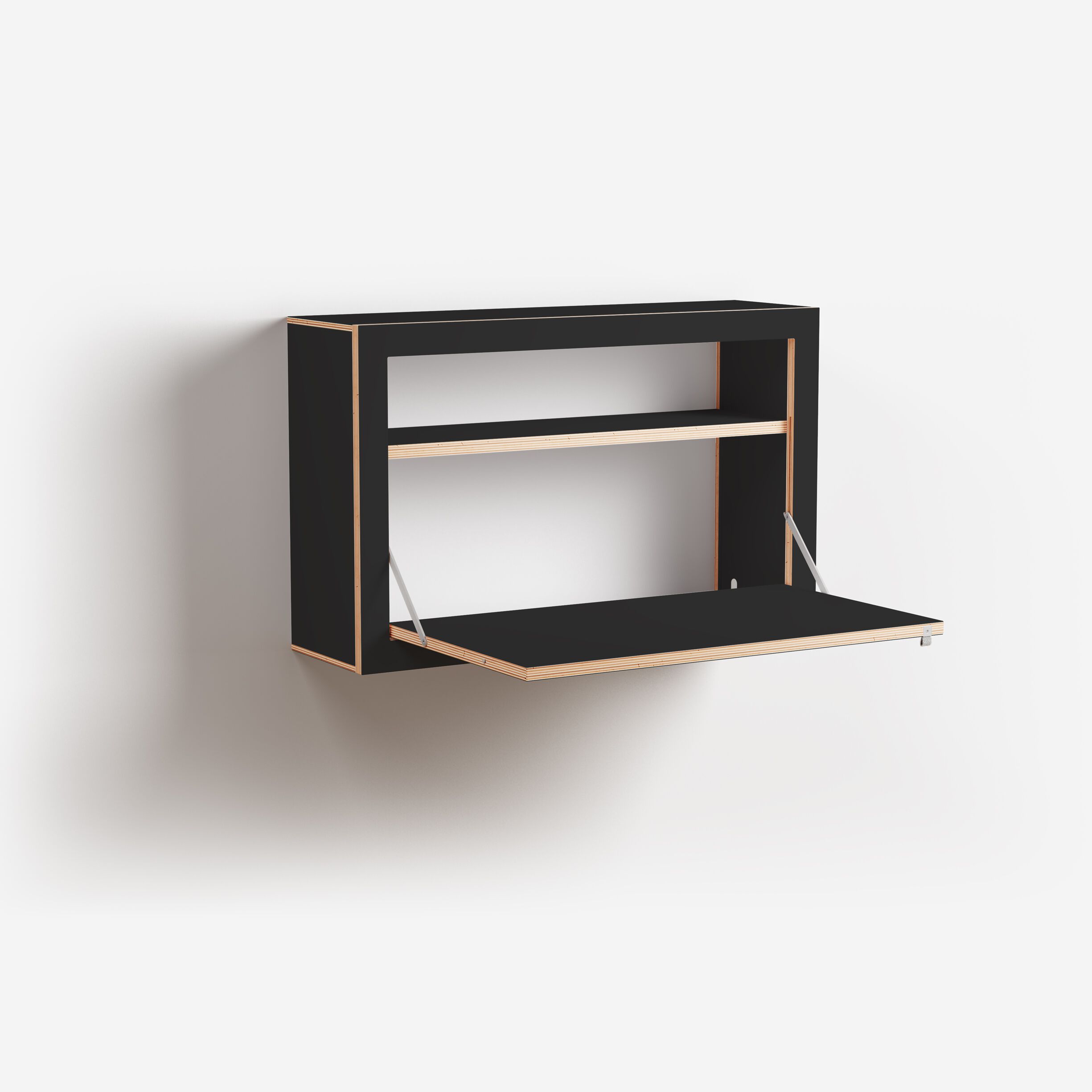 FLÄPPS BOX DESK 80x50x20 - BLACK Secretary desk By AMBIVALENZ | design ...
