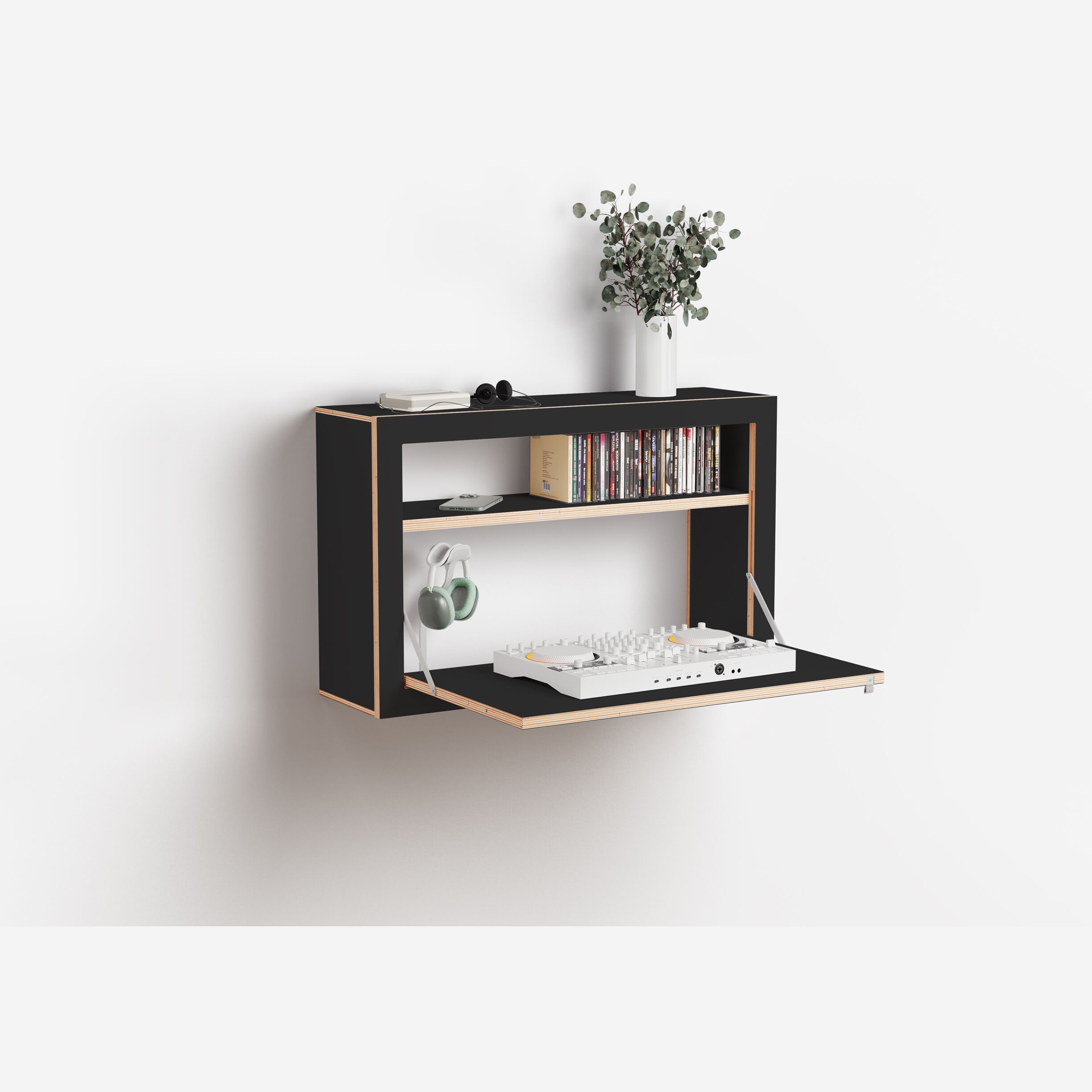 FLÄPPS BOX DESK 80x50x20 - BLACK Secretary desk By AMBIVALENZ | design ...