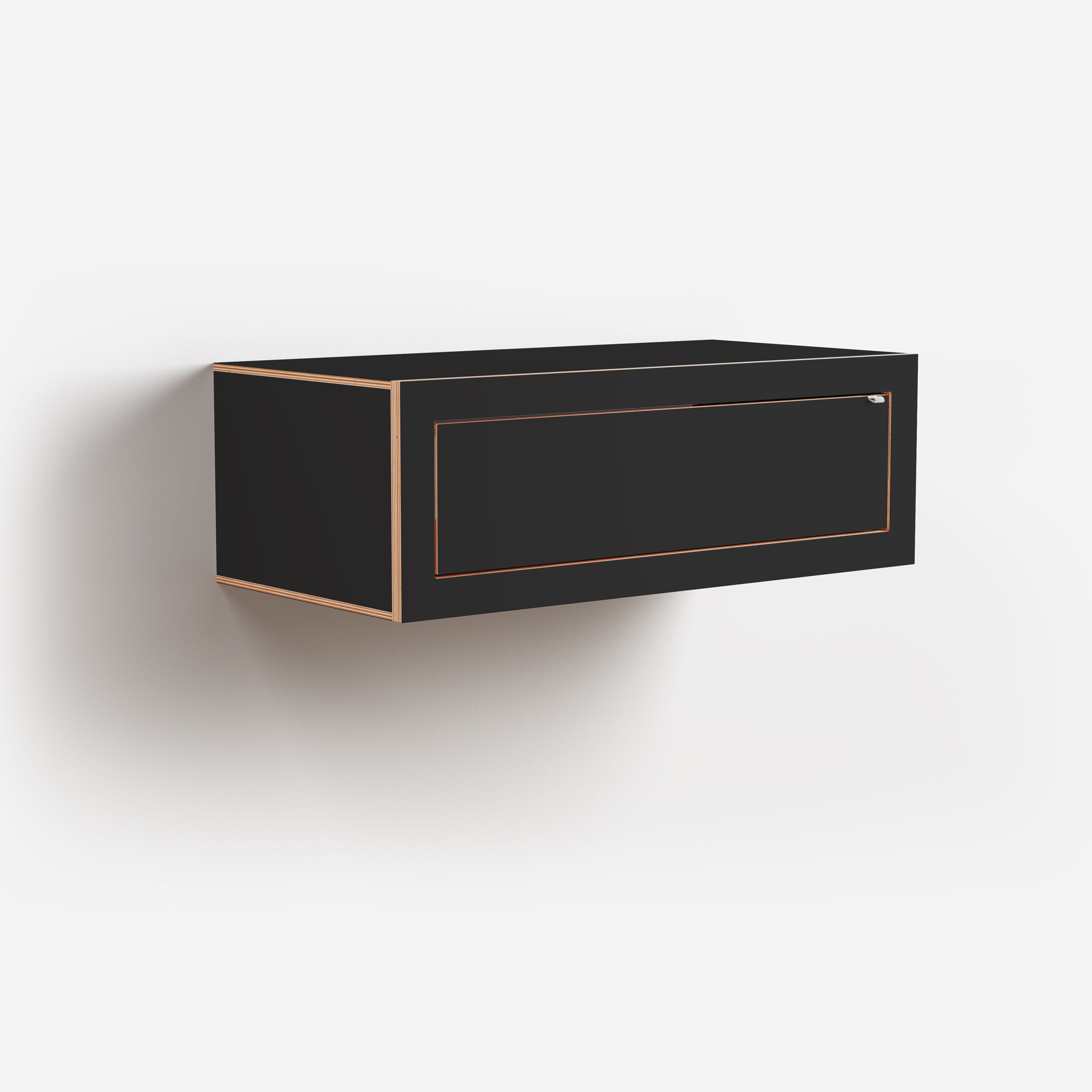 FLÄPPS BOX WALL CONSOLE 80x40x40 - BLACK Console table By AMBIVALENZ ...
