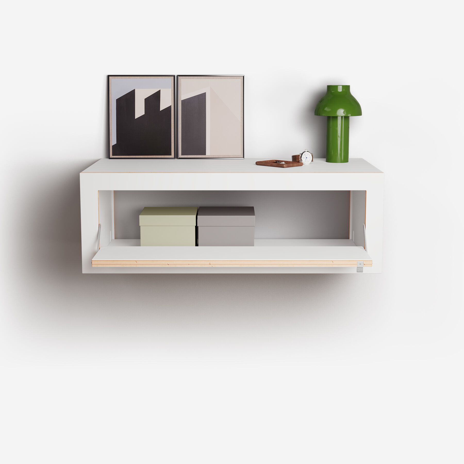 FLÄPPS BOX WALL CONSOLE 80x40x40 - WHITE Console table By AMBIVALENZ ...