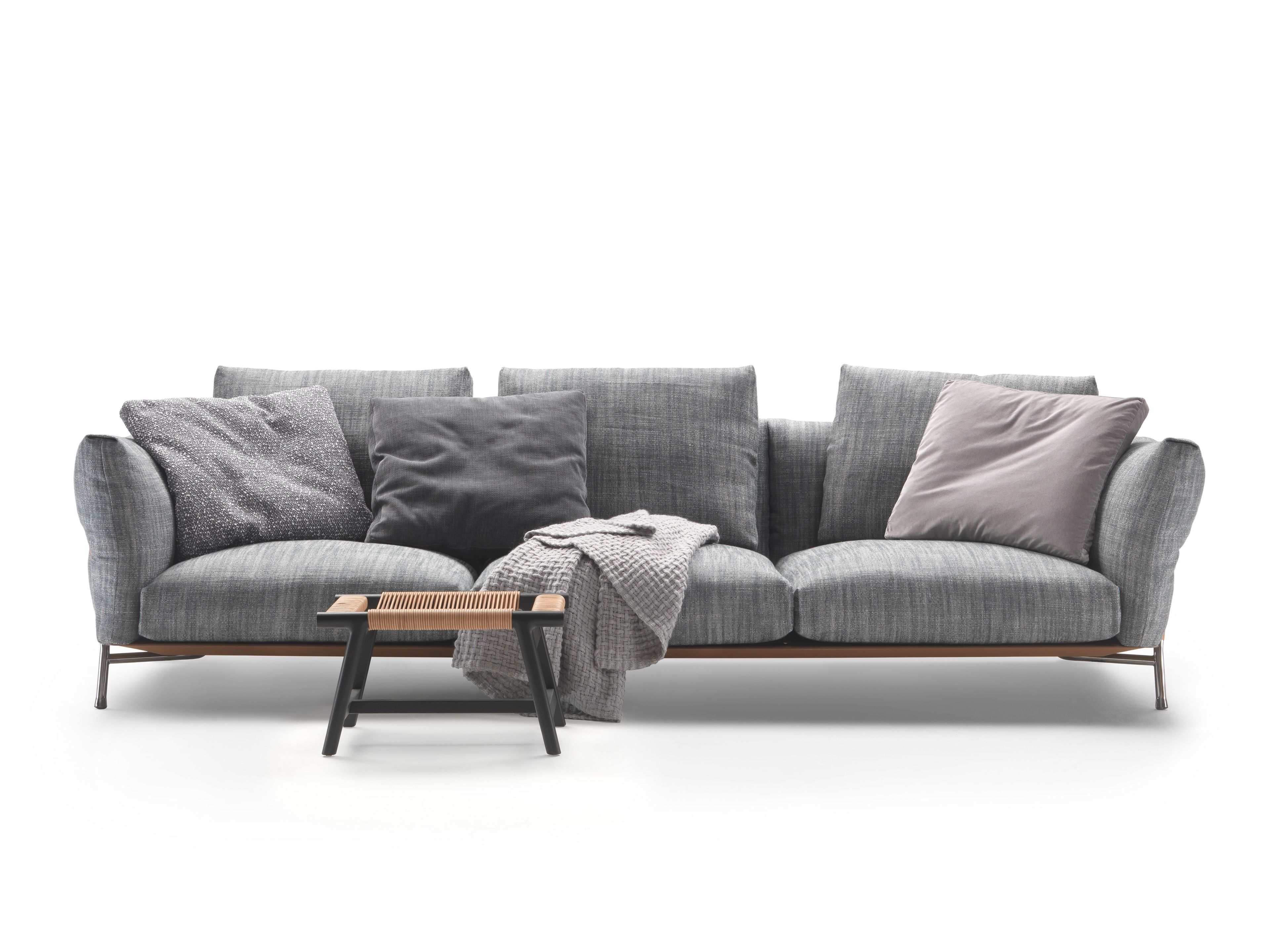 AMBROEUS 3 seater fabric sofa By Flexform | design Antonio Citterio