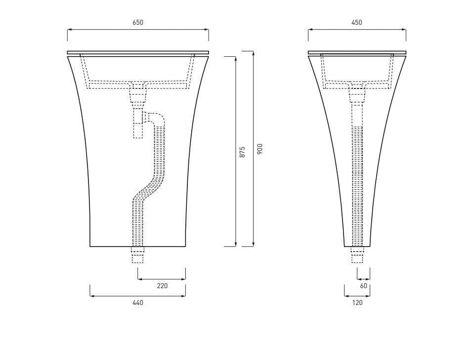 AMEDEO | Lavabo freestanding By Ceramica Cielo design Karim Rashid