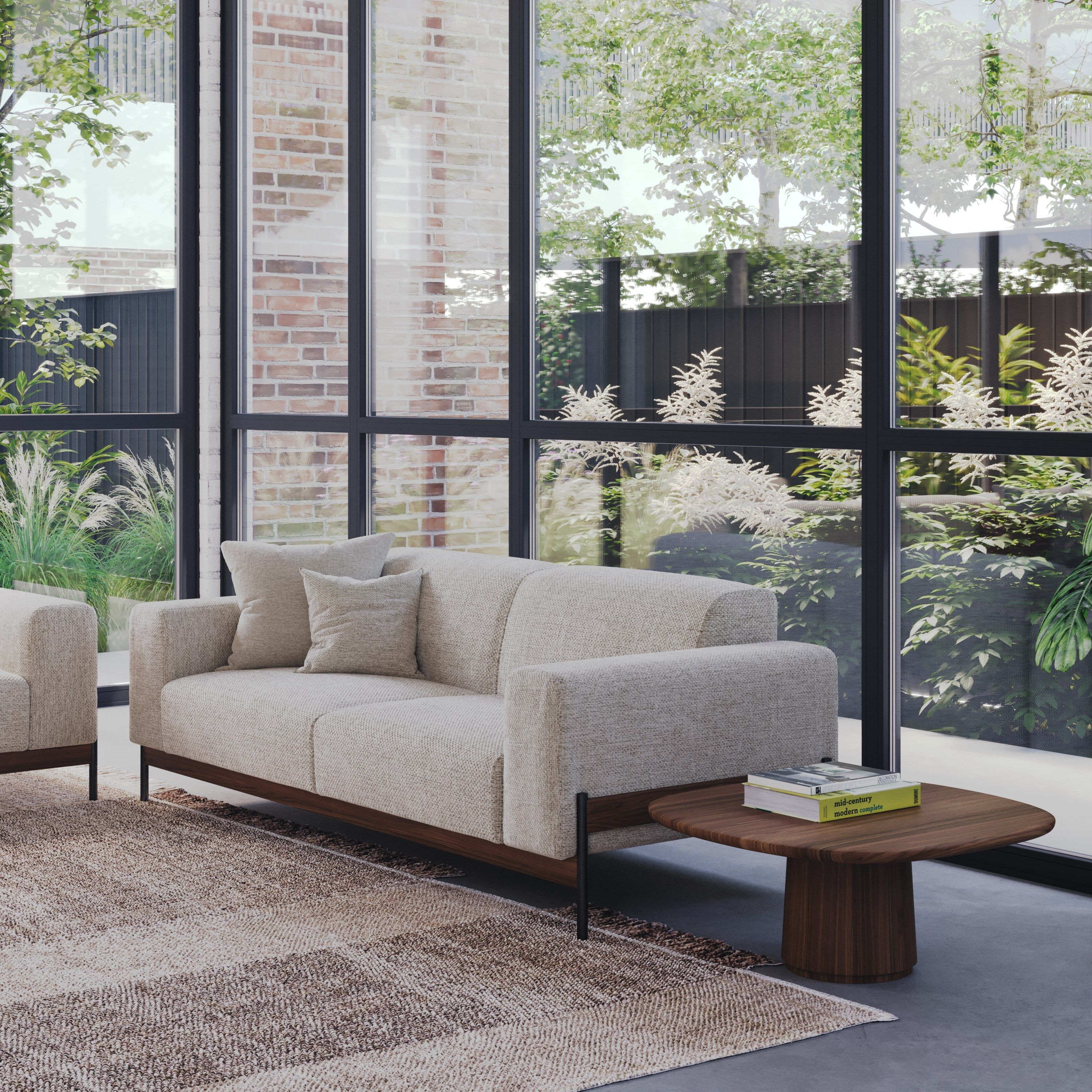 AMOS Low square wooden coffee table for living room By Wewood