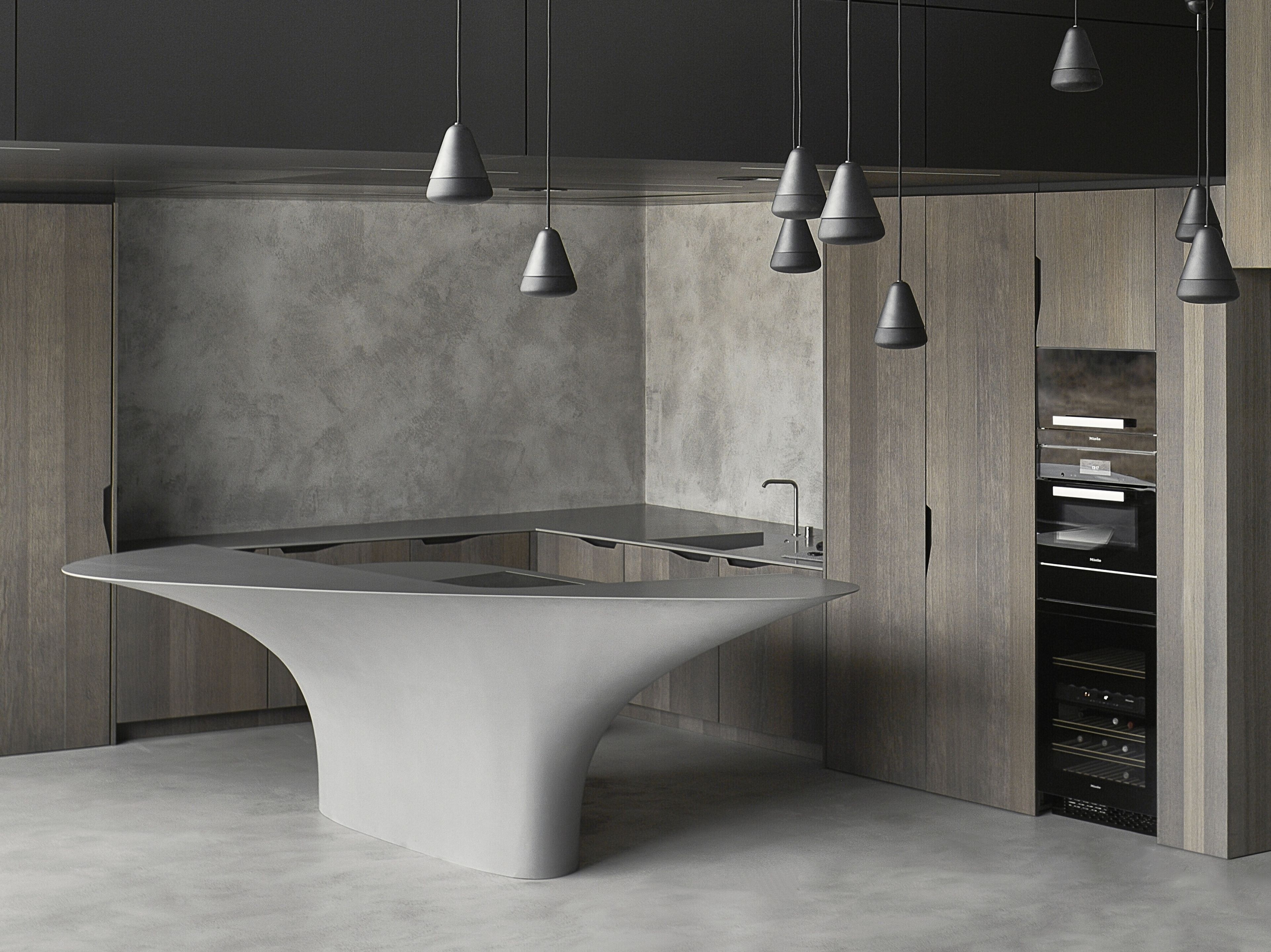 TROJA VILA Kitchen By AMOSDESIGN