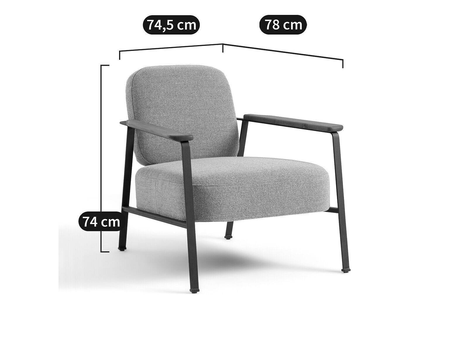 ABRAXAS Armchair By AMPM