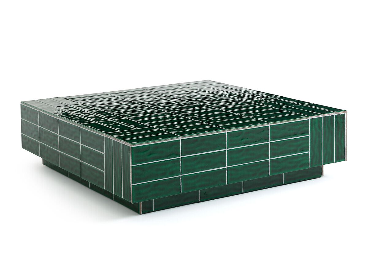 DENDI Square ceramic garden side table By AMPM